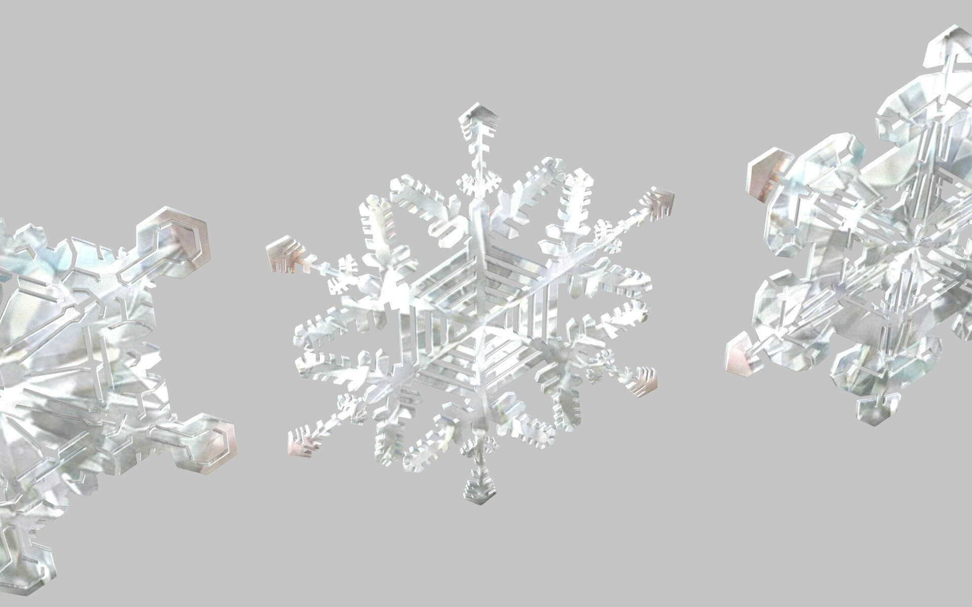 Snowflakes - 3D Model by tomoplace