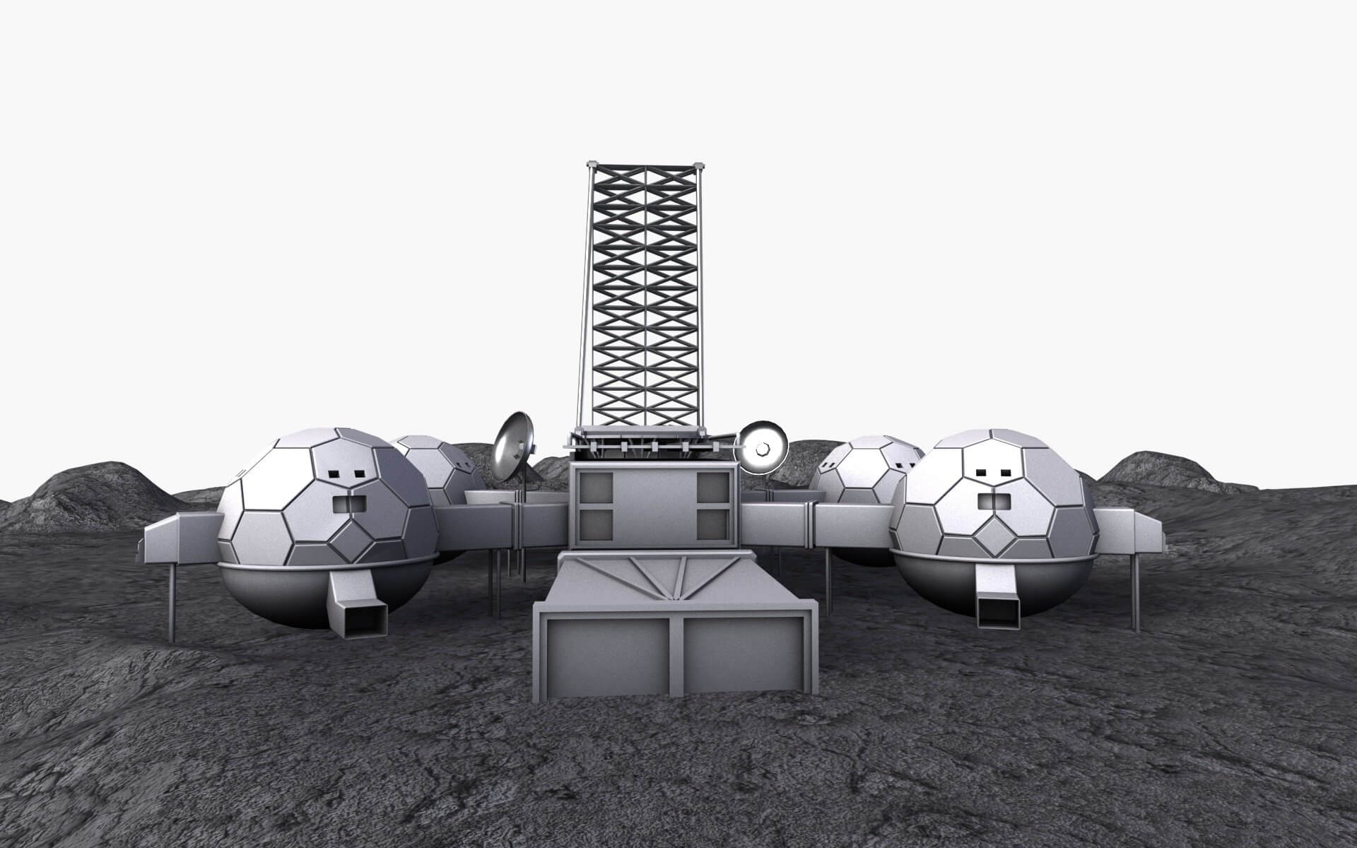 Space Base - 3D Model by tomoplace