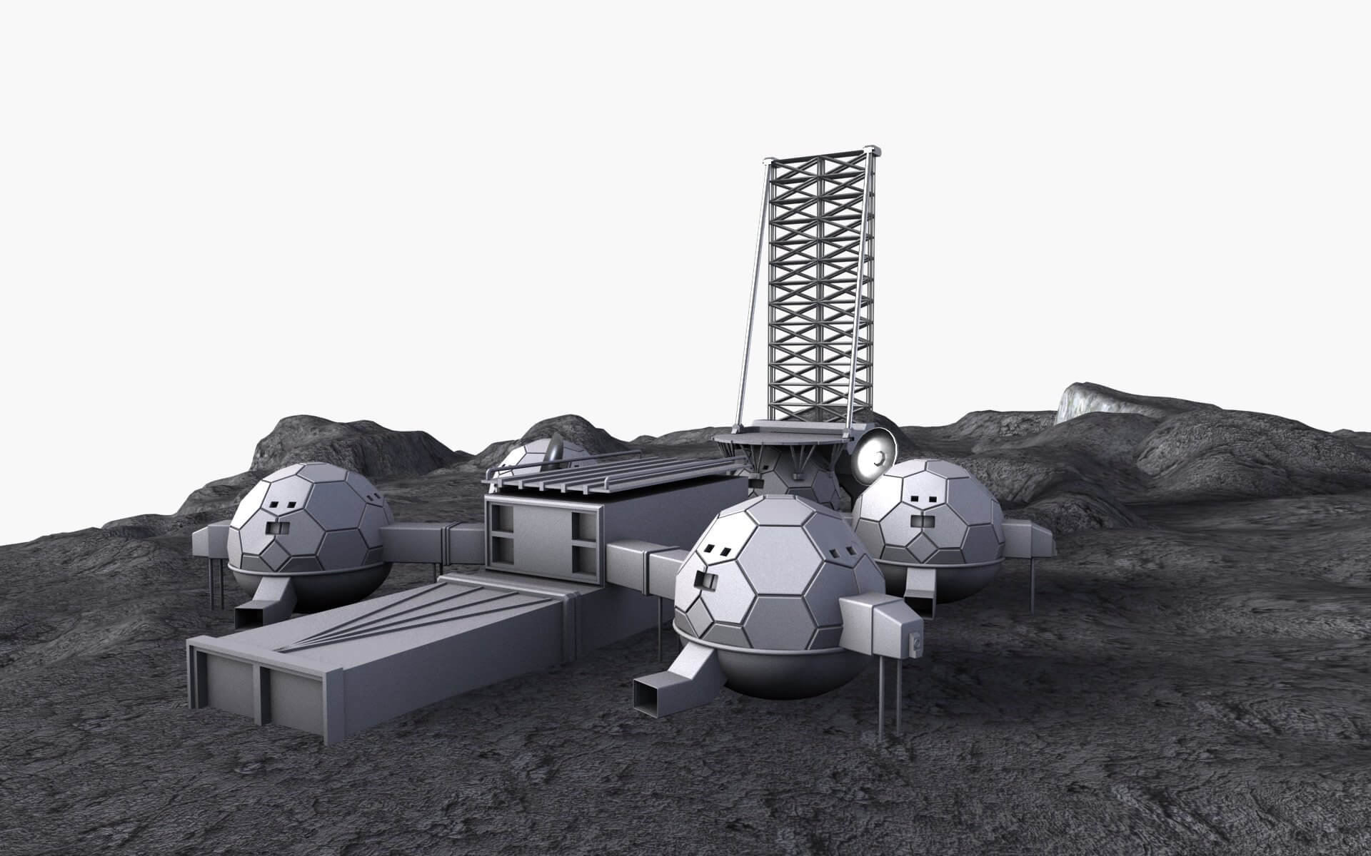 Space Base - 3D Model by tomoplace