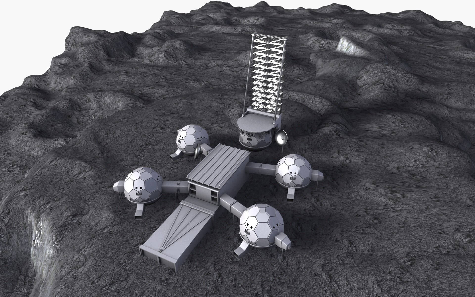 Space Base - 3D Model by tomoplace