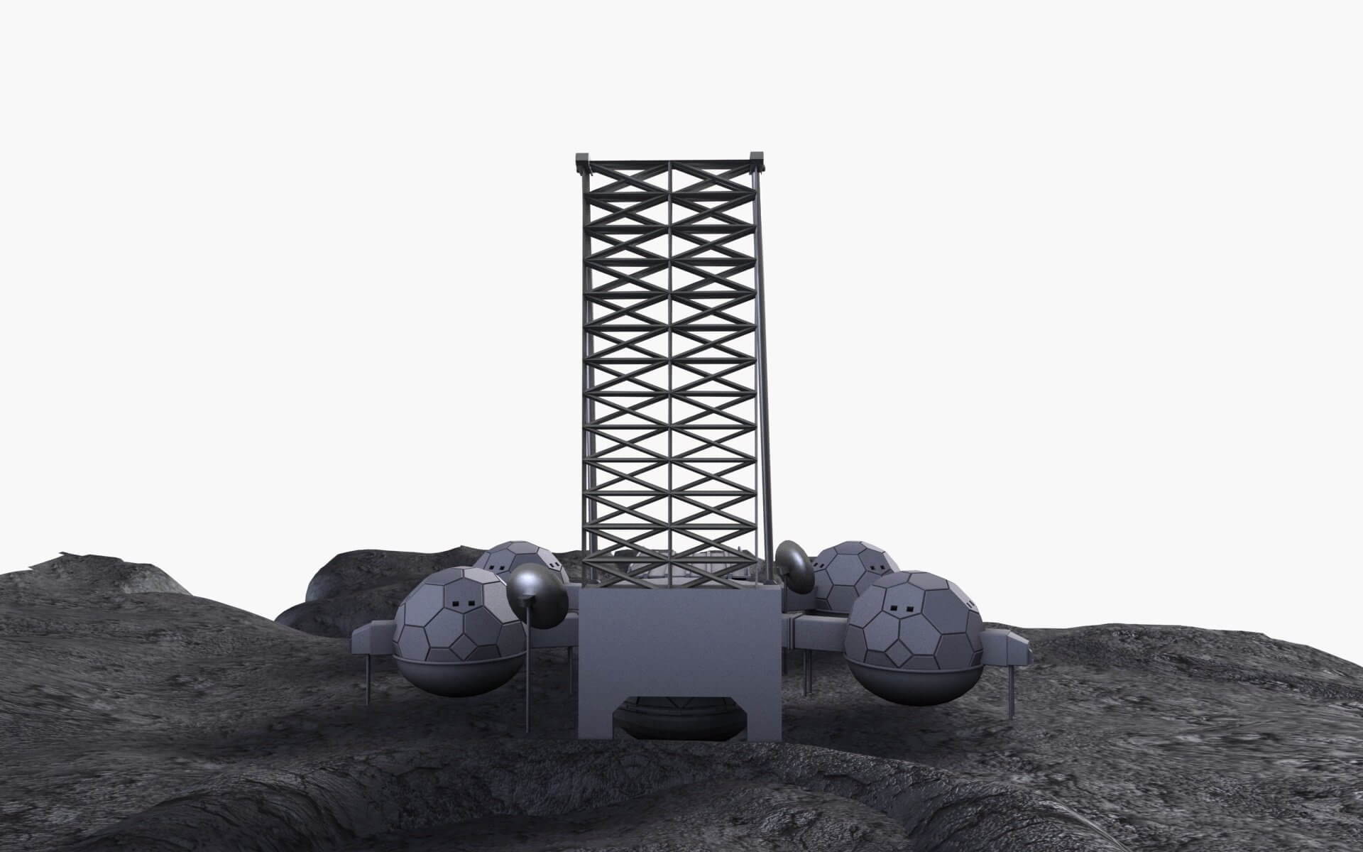 Space Base - 3D Model by tomoplace