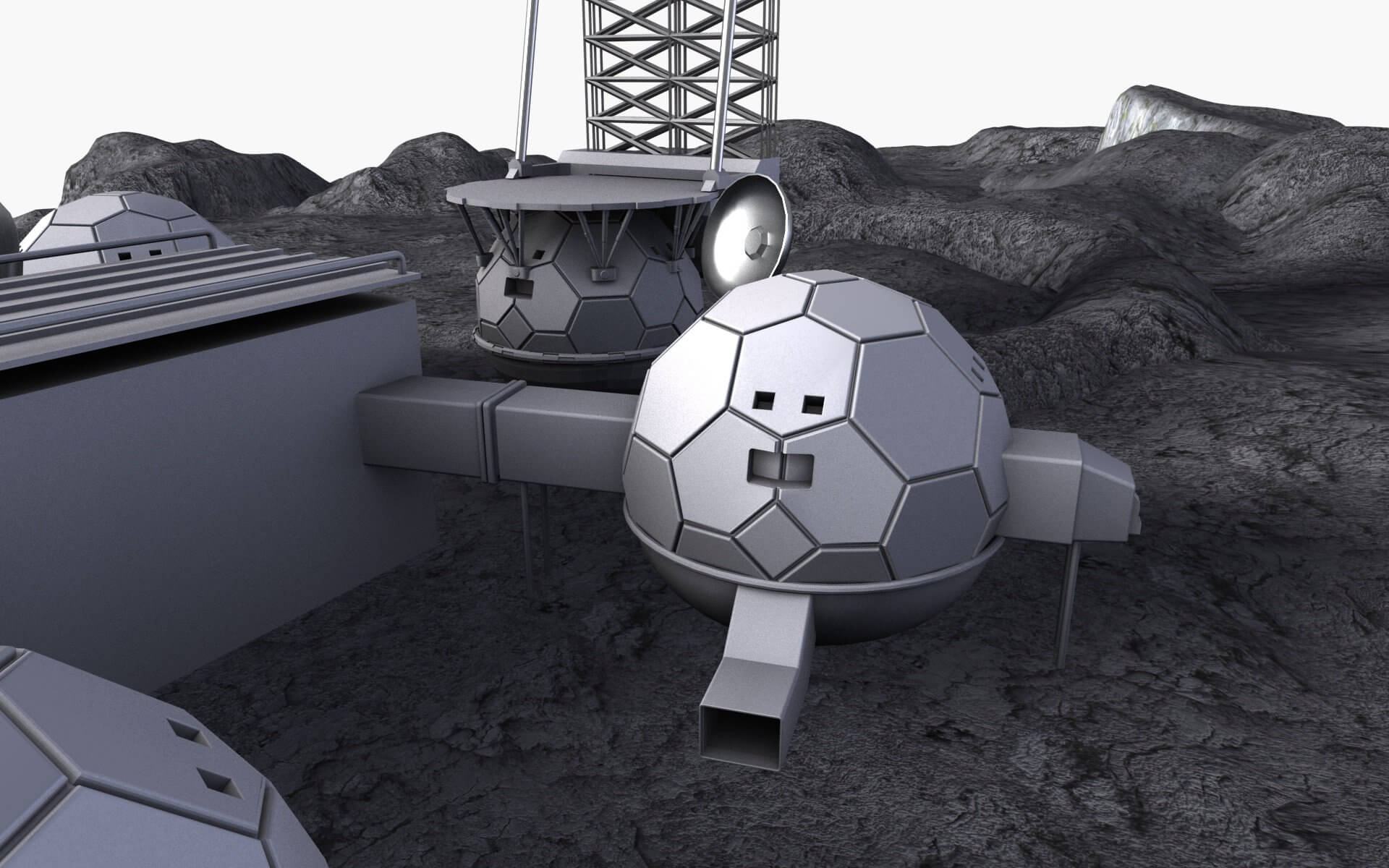 Space Base - 3D Model by tomoplace