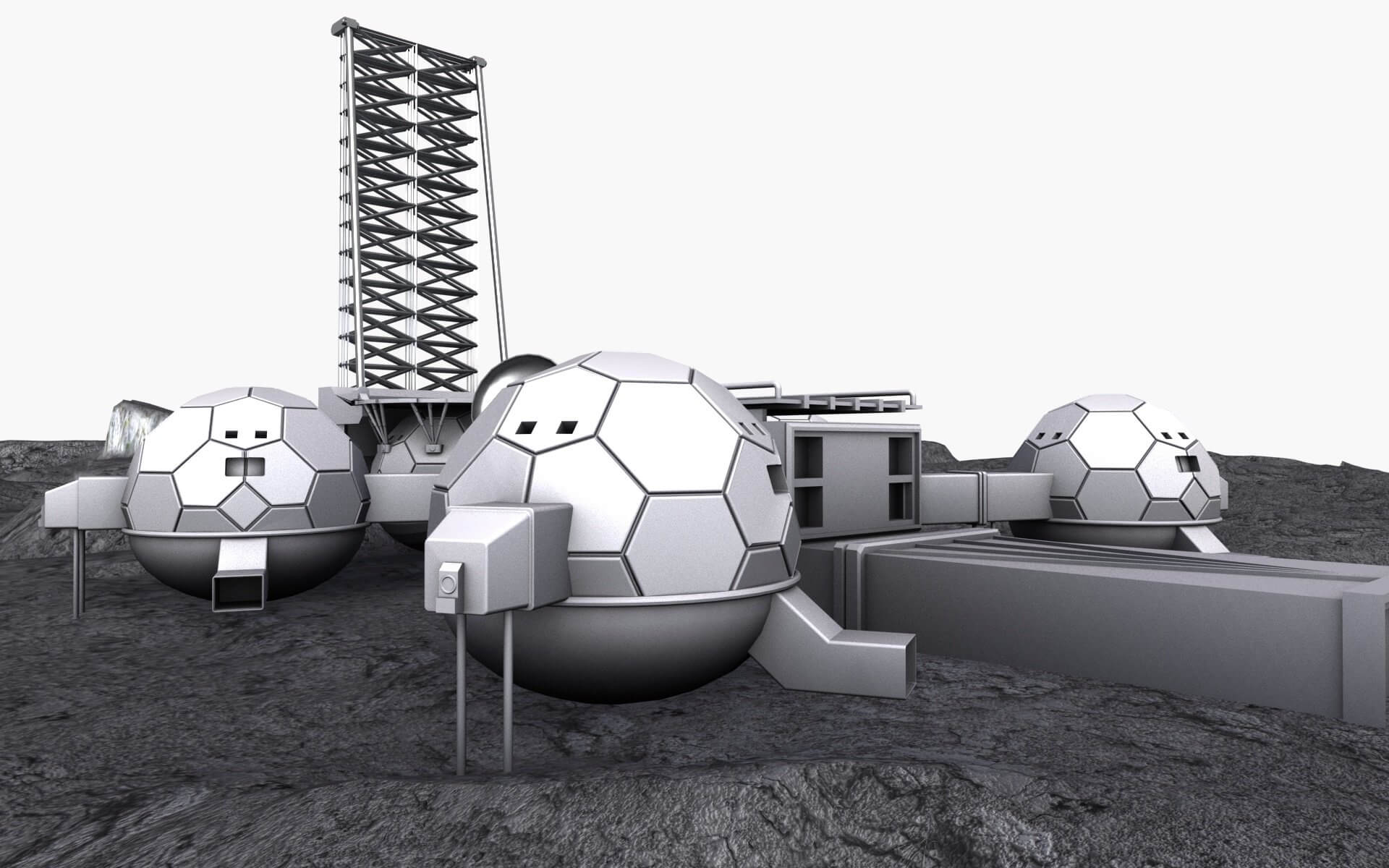 Space Base - 3D Model by tomoplace