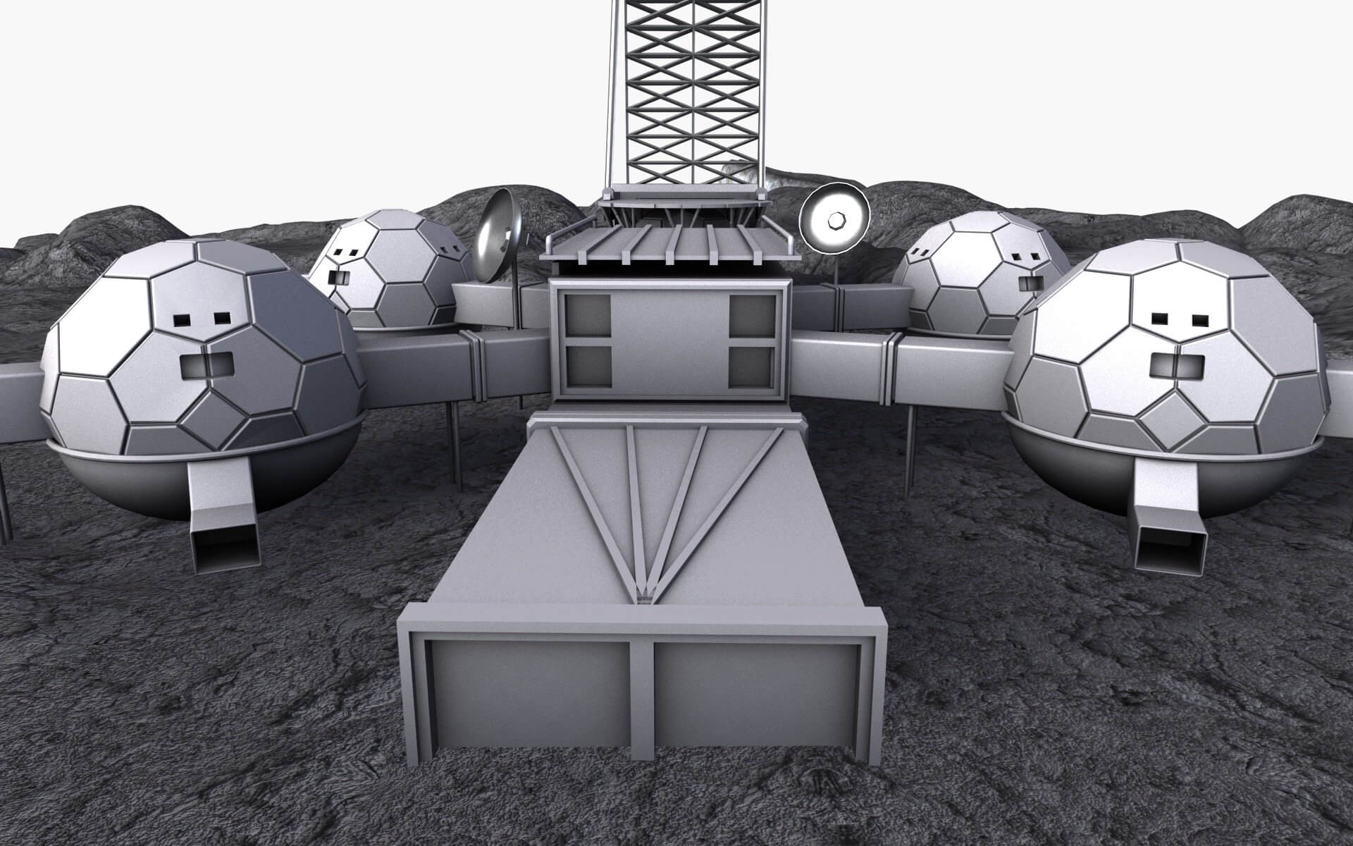 Space Base - 3D Model by tomoplace