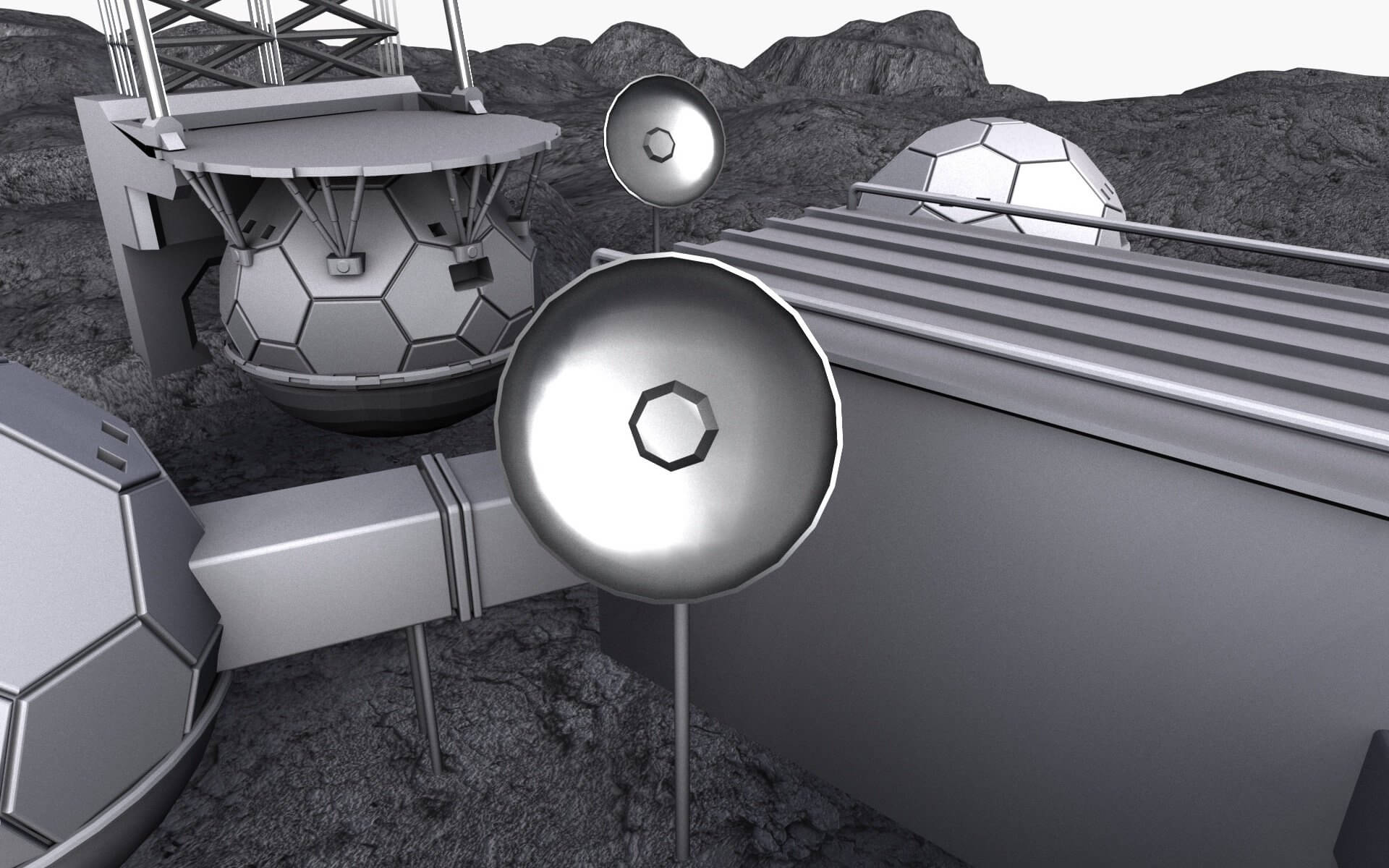 Space Base - 3D Model by tomoplace