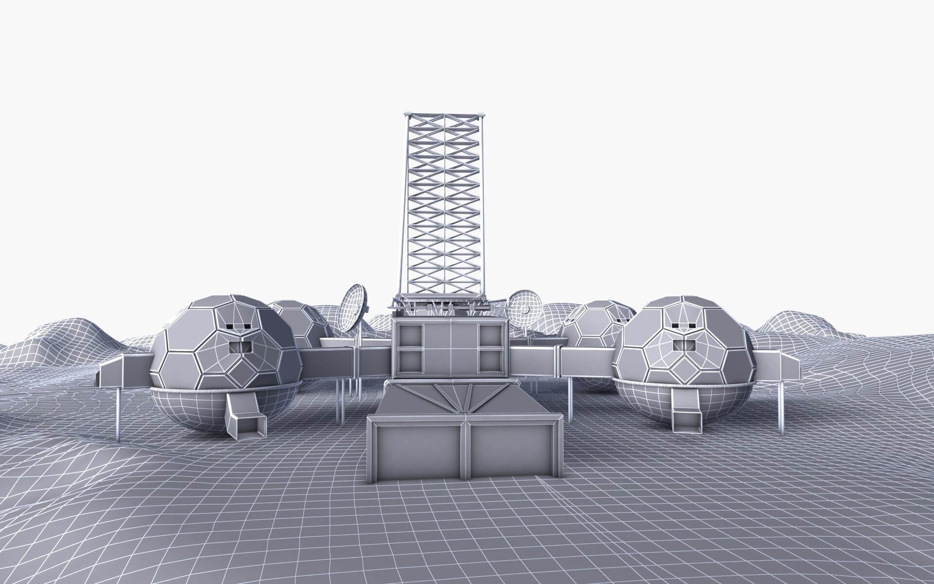 Space Base - 3D Model by tomoplace