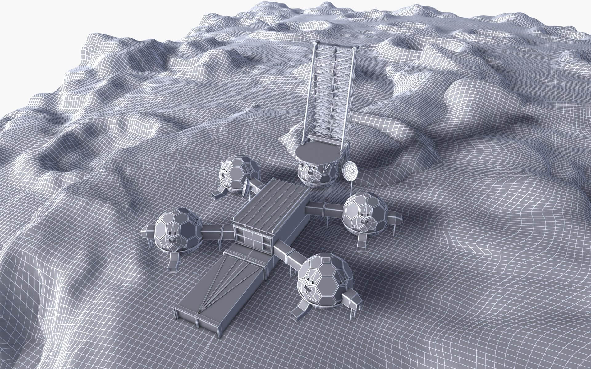 Space Base - 3D Model by tomoplace