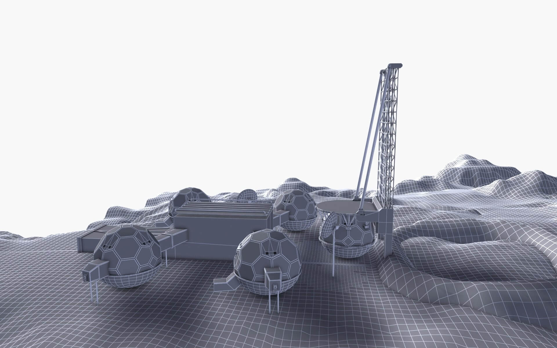 Space Base - 3D Model by tomoplace