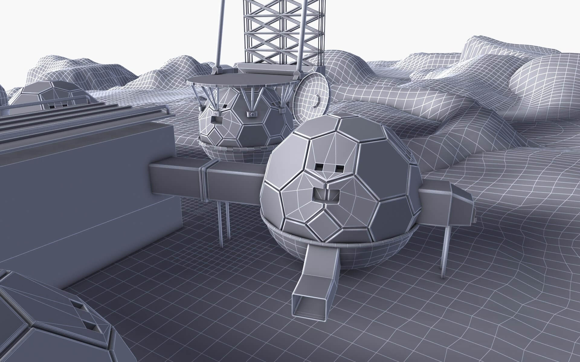 Space Base - 3D Model by tomoplace