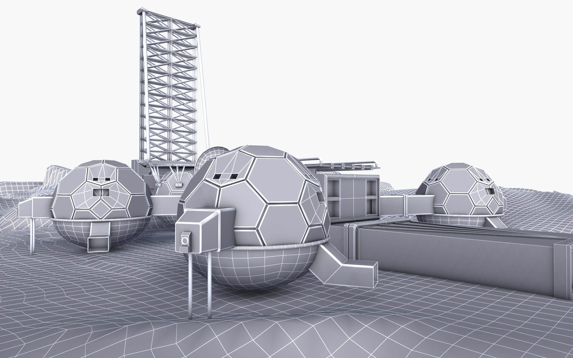 Space Base - 3D Model by tomoplace