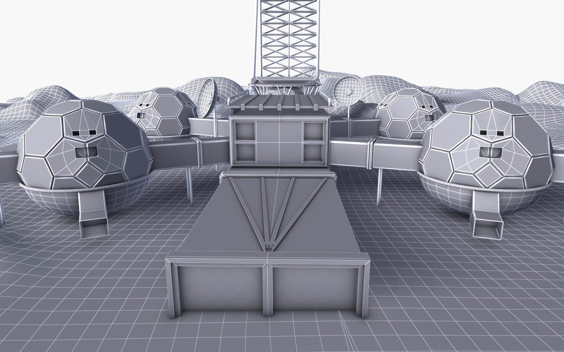Space Base - 3D Model by tomoplace
