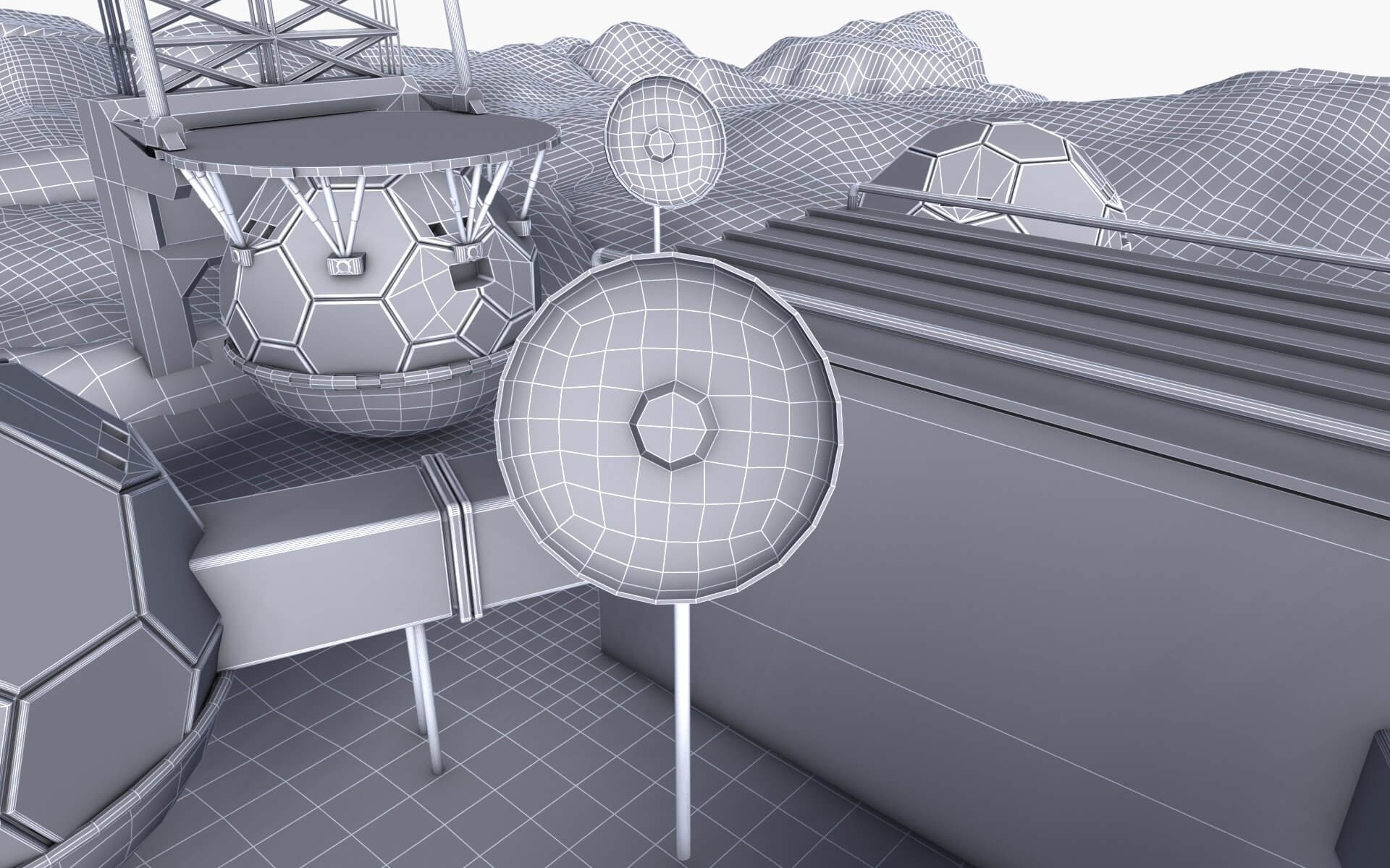 Space Base - 3D Model by tomoplace