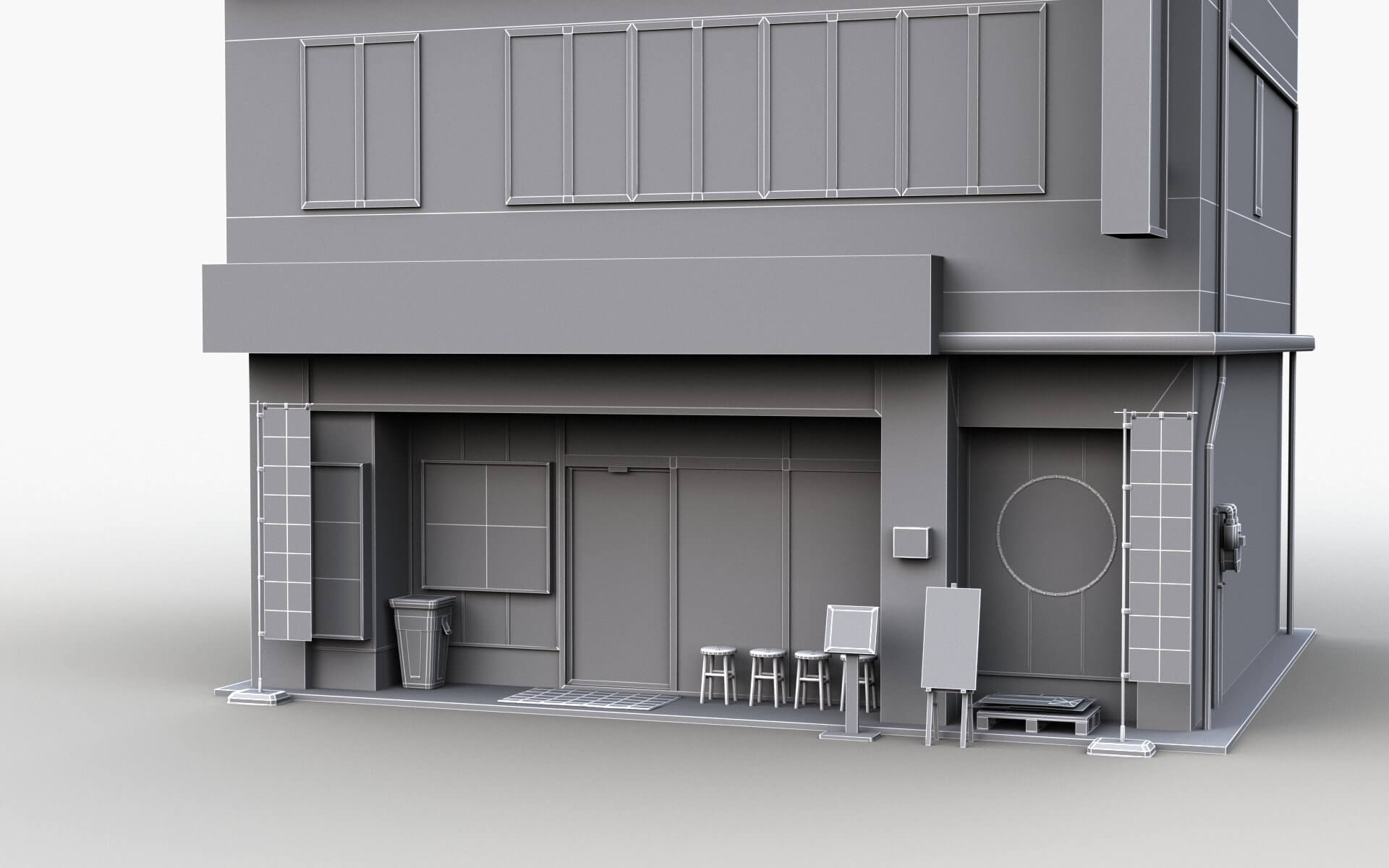 Sushi Shop - 3D Model by tomoplace