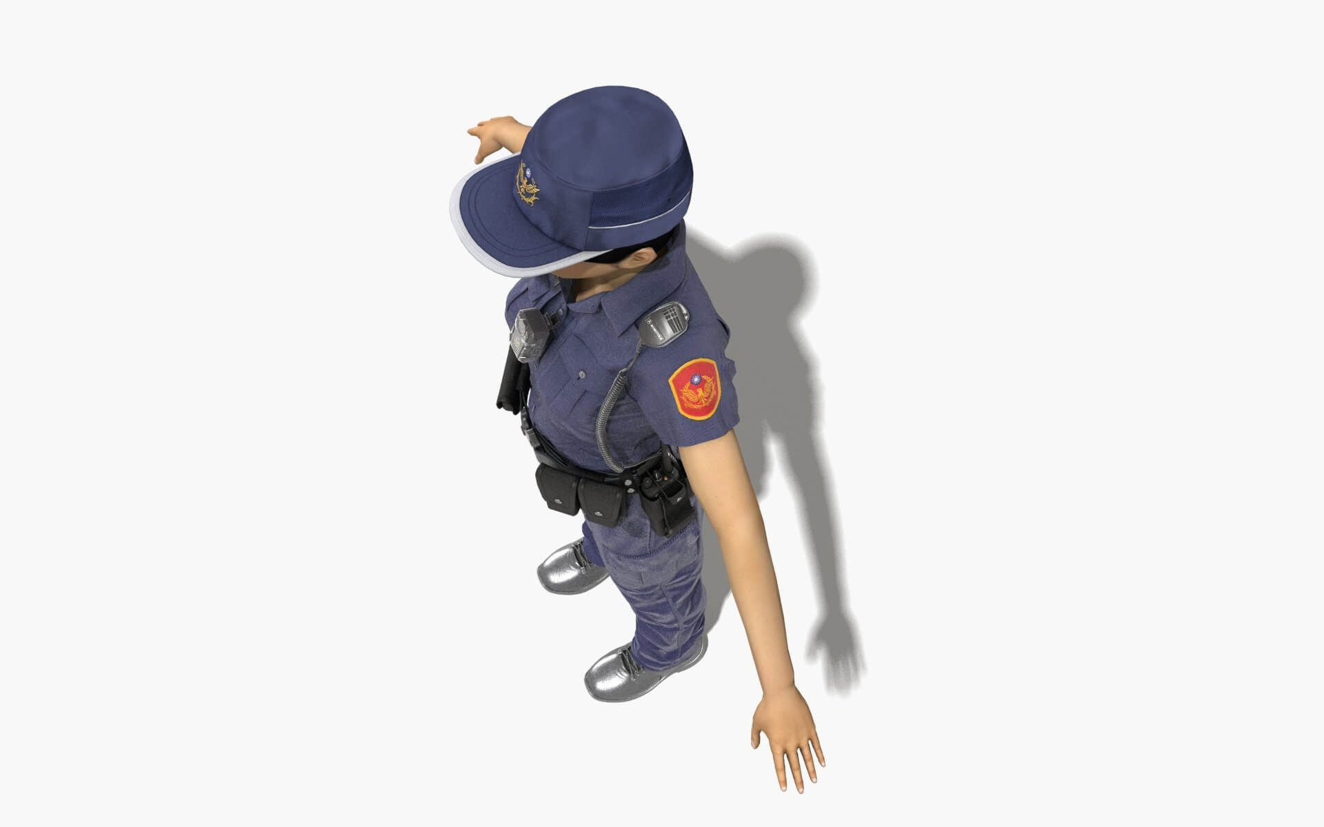 Taiwan Female Police Officer 0011 - 3D Model by tomoplace