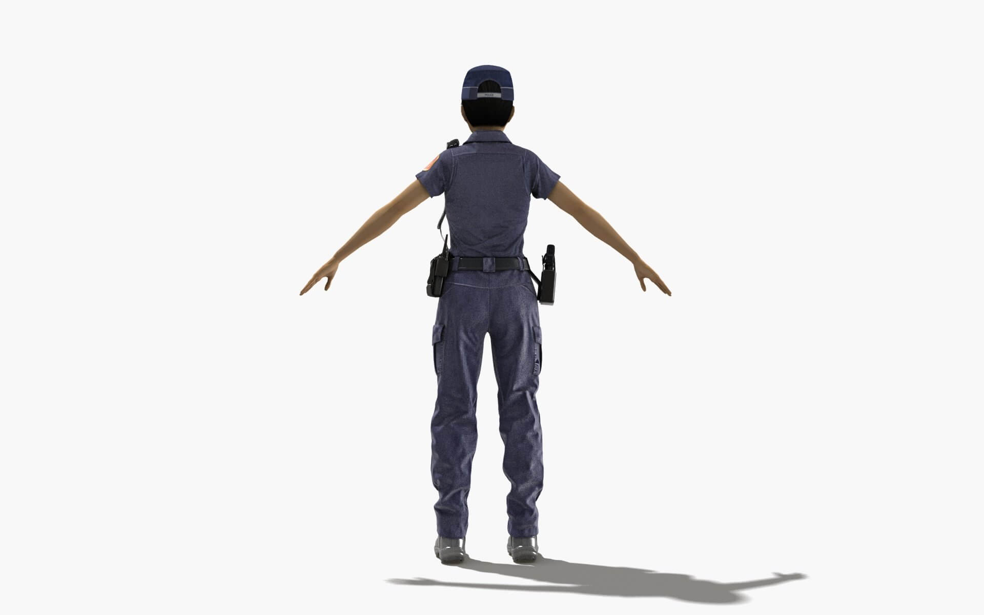 Taiwan Female Police Officer 0011 - 3D Model by tomoplace