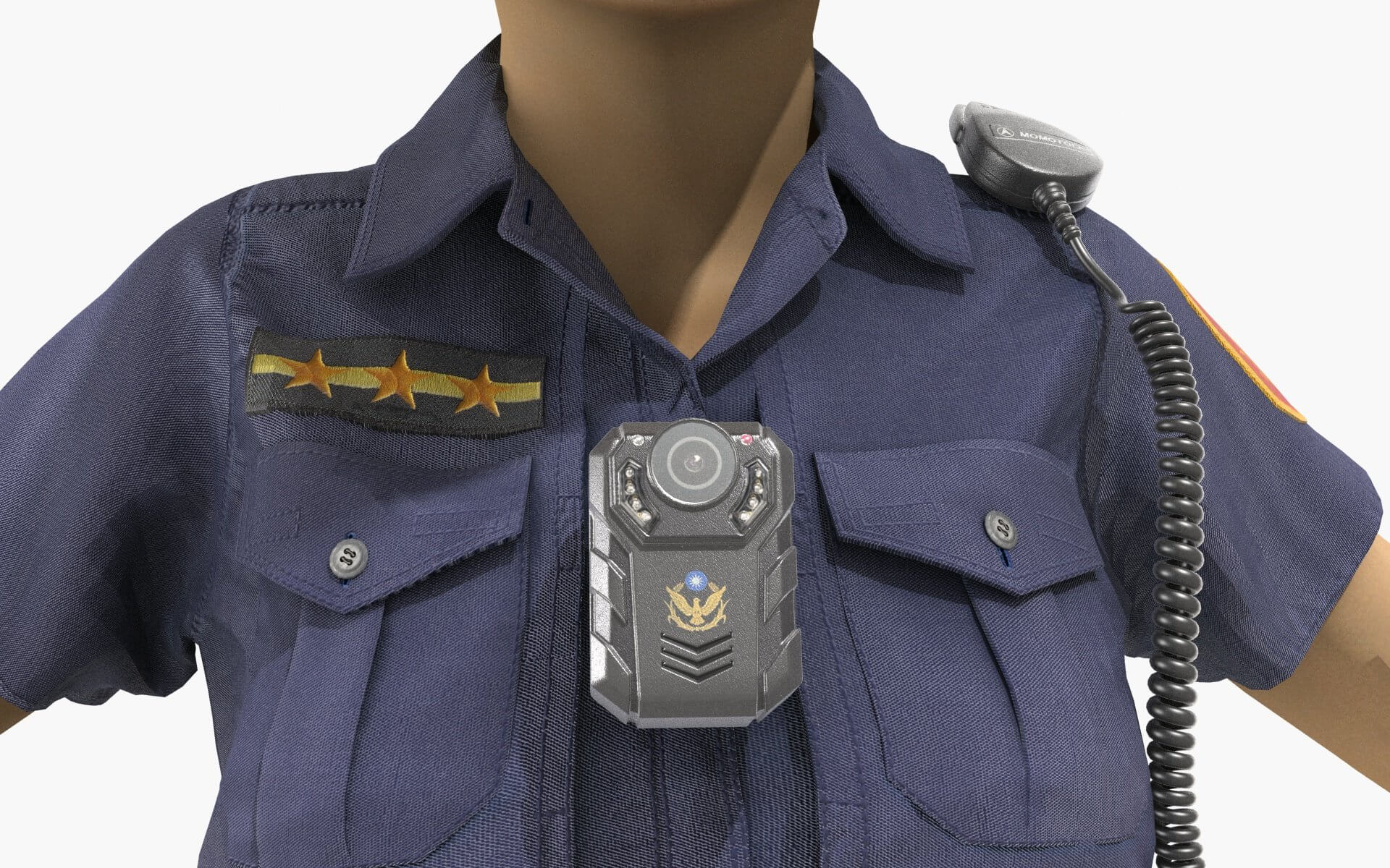 Taiwan Female Police Officer 0011 - 3D Model by tomoplace
