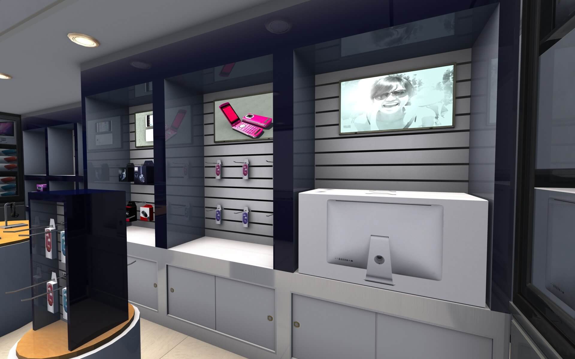 Taiwan Mobile Phone Shop - 3D Model by tomoplace