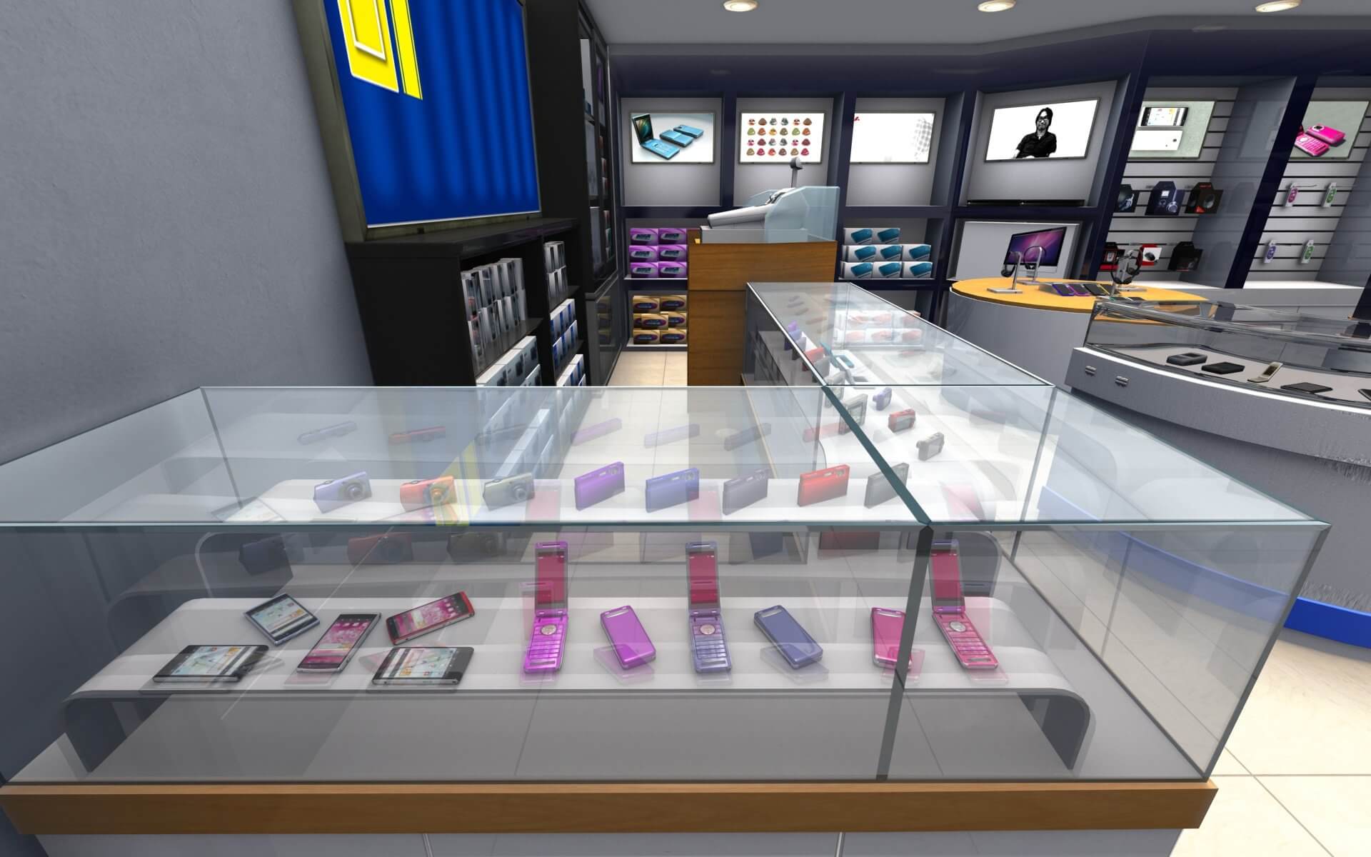 Taiwan Mobile Phone Shop - 3D Model by tomoplace