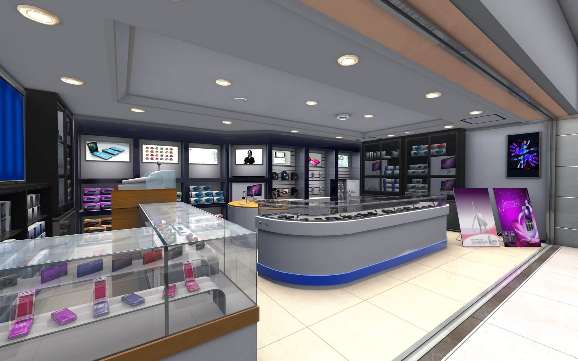 Taiwan Mobile Phone Shop - 3D Model by tomoplace