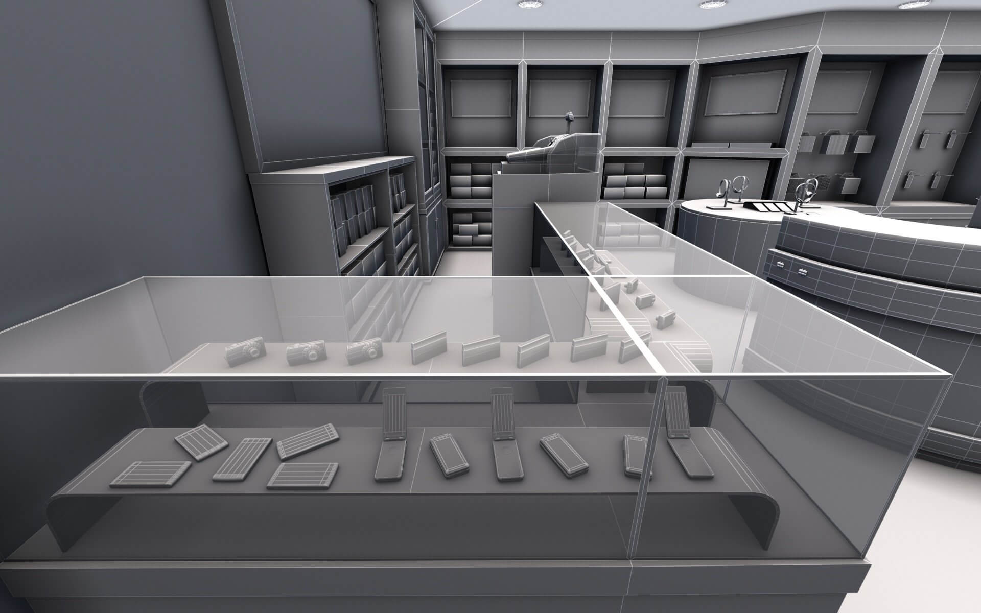 Taiwan Mobile Phone Shop - 3D Model by tomoplace