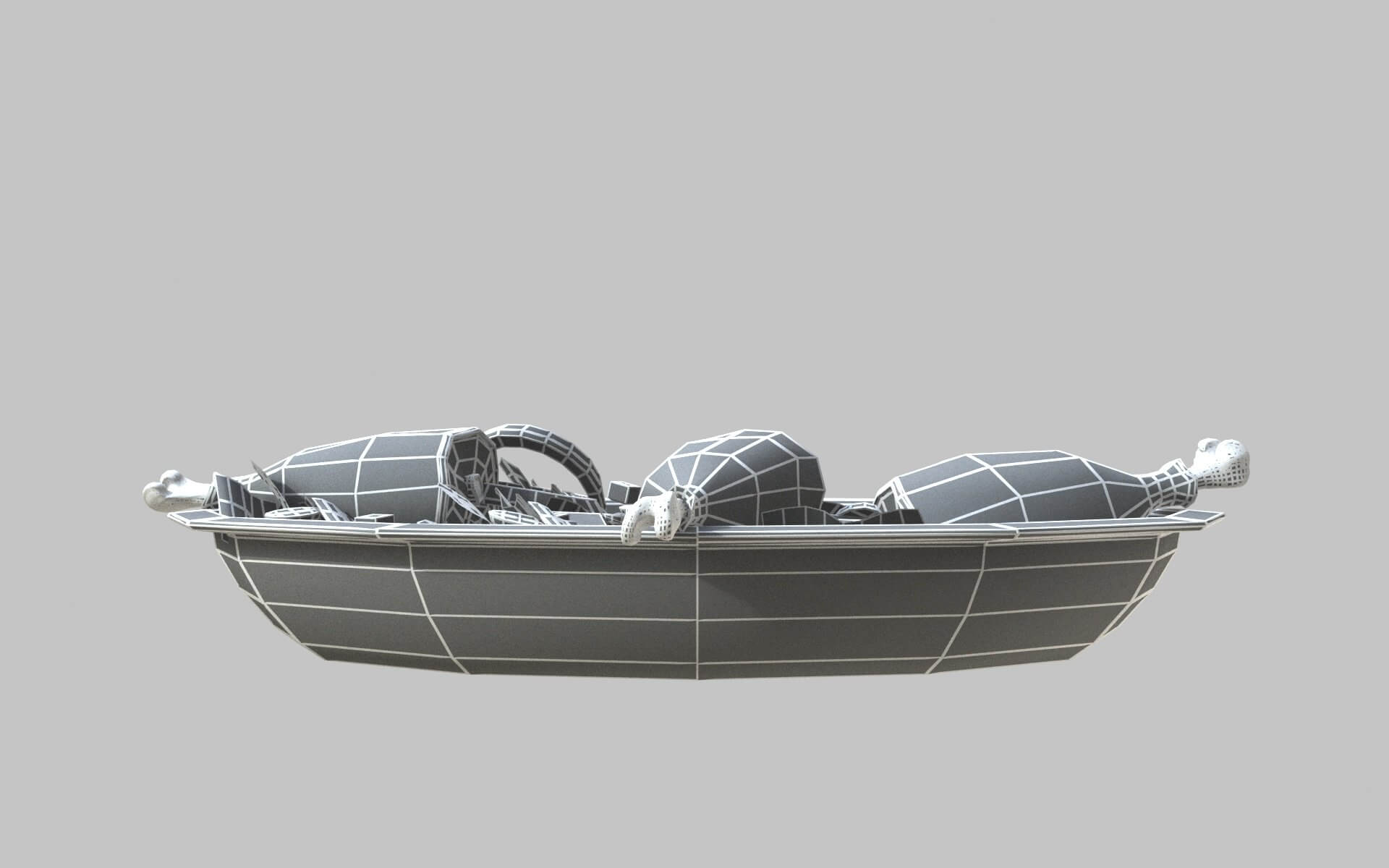 Turkey Leg Salad - 3D Model by tomoplace