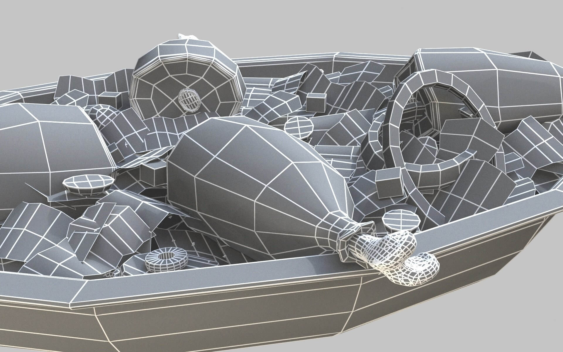 Turkey Leg Salad - 3D Model by tomoplace