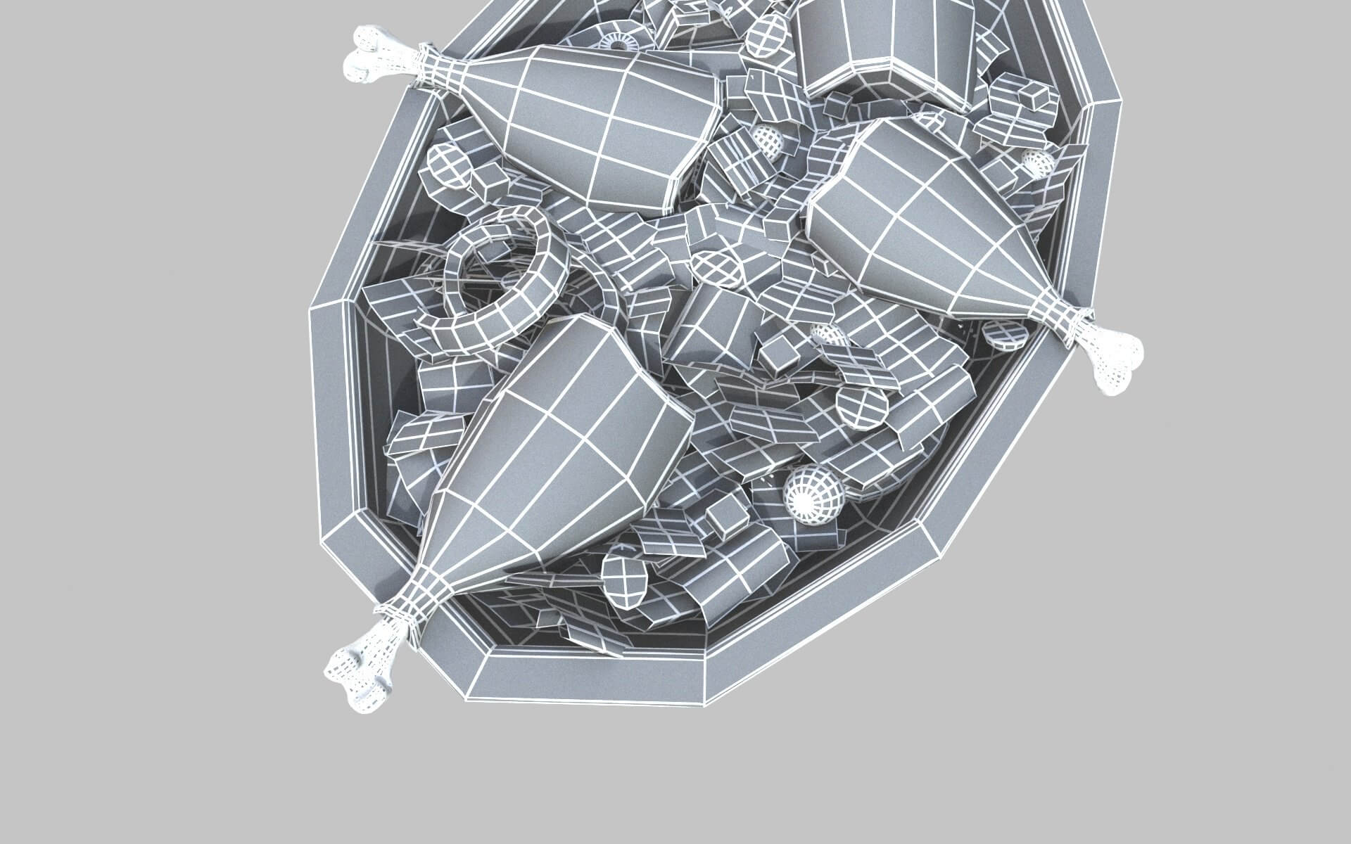 Turkey Leg Salad - 3D Model by tomoplace