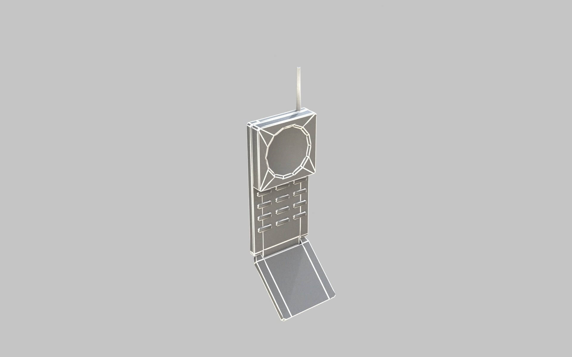 Vintage Cell Phone - 3D Model by tomoplace