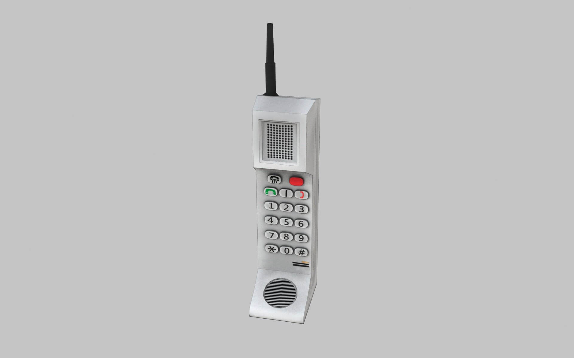 Vintage Mobile Phone - 3D Model by tomoplace