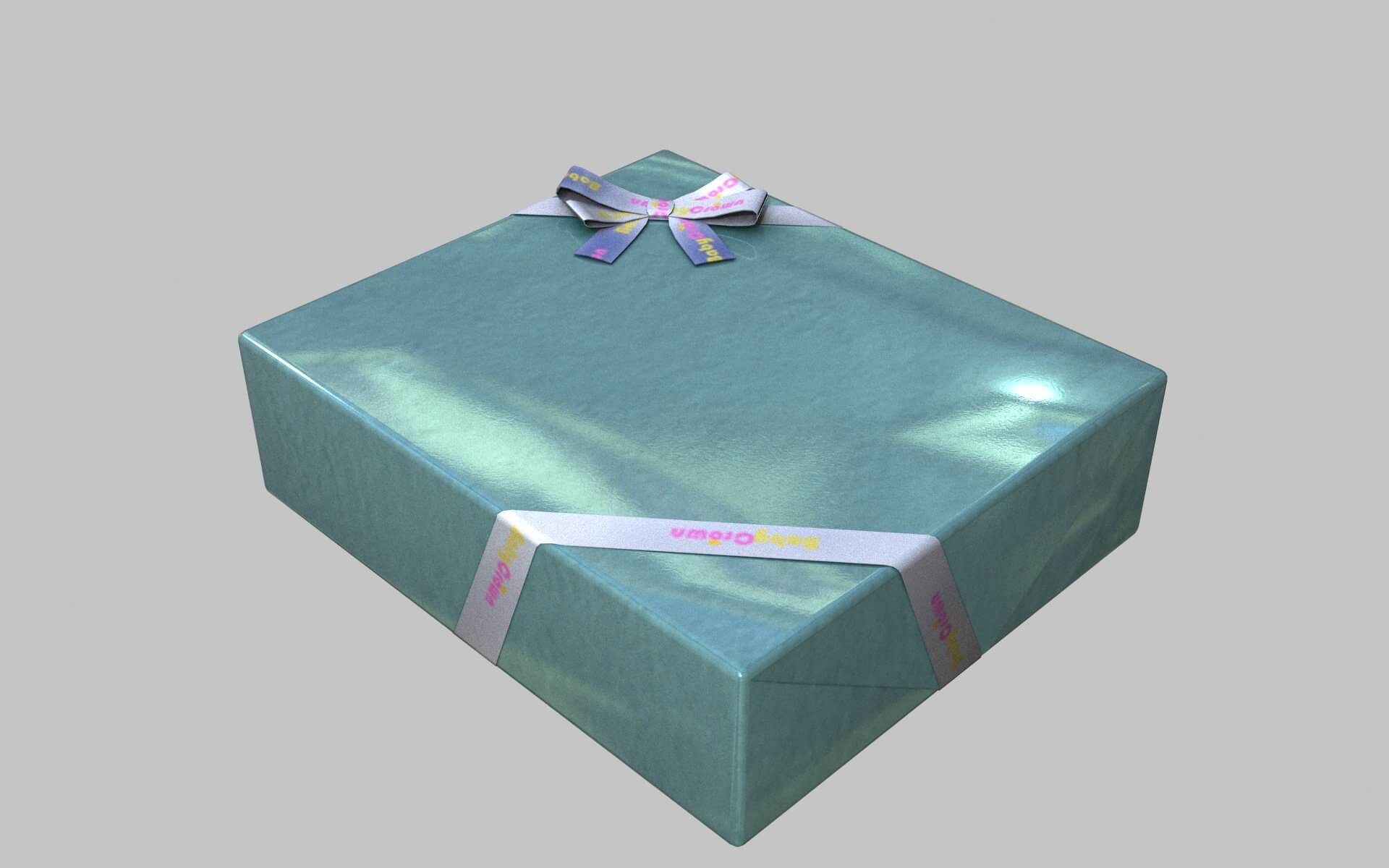 Wrapped Christmas Gift - 3D Model by tomoplace