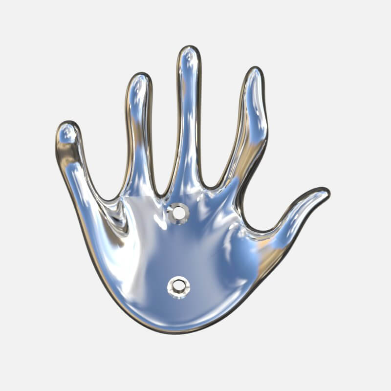 Wall Hook Hand - 3D Model by tonzo