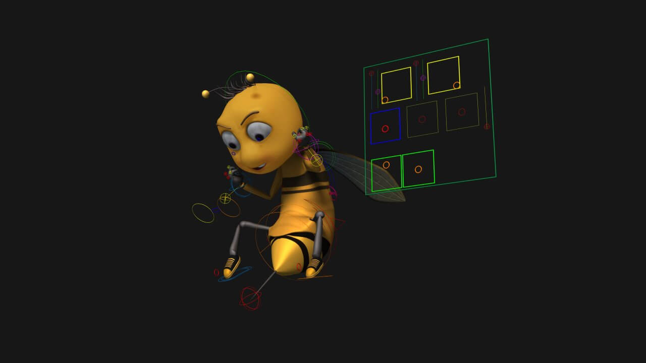 Cartoon Bee Character - 3D Model by toonworks