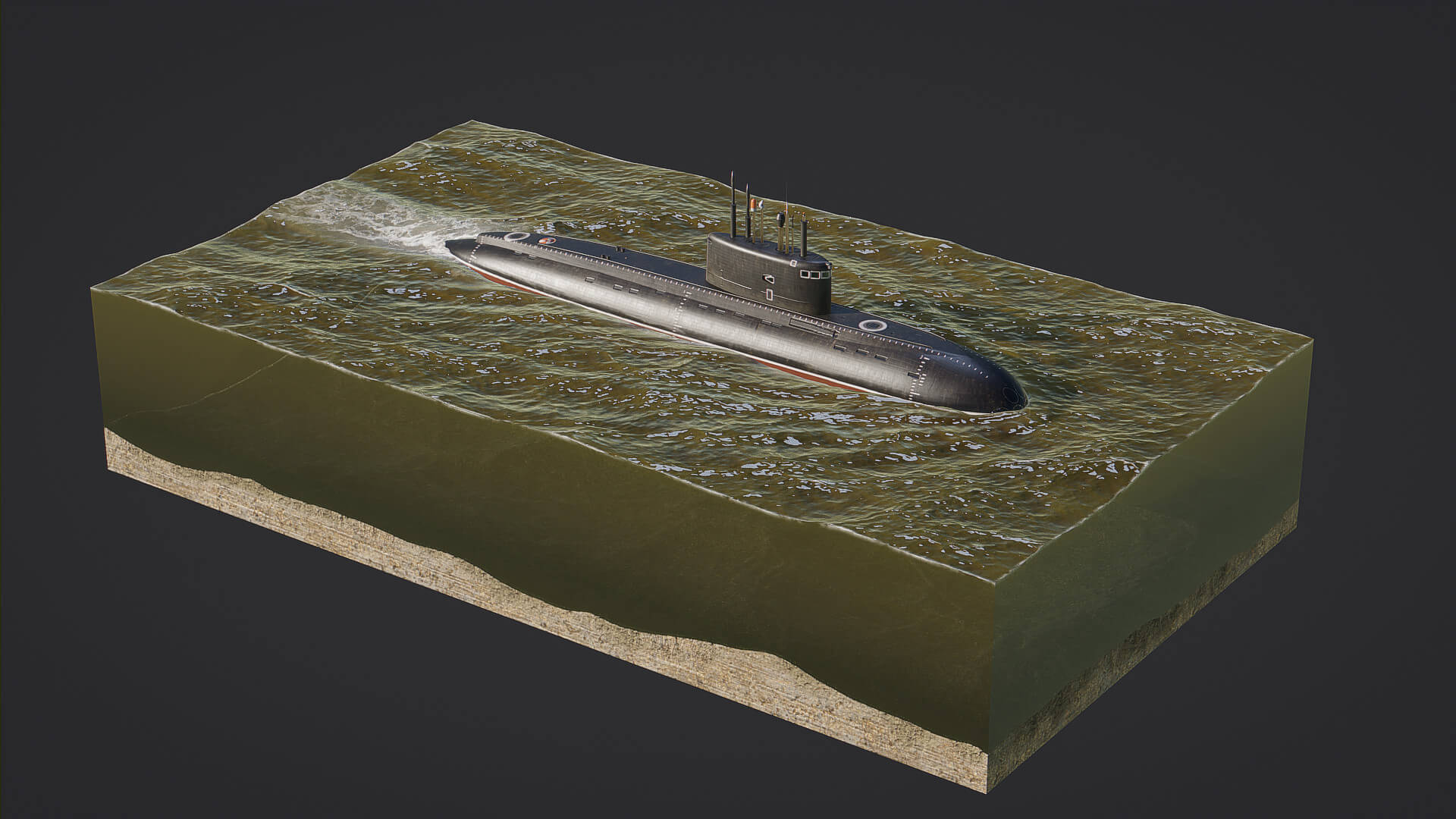 Project 636 Varshavyanka - 3D Model by topSSSpot