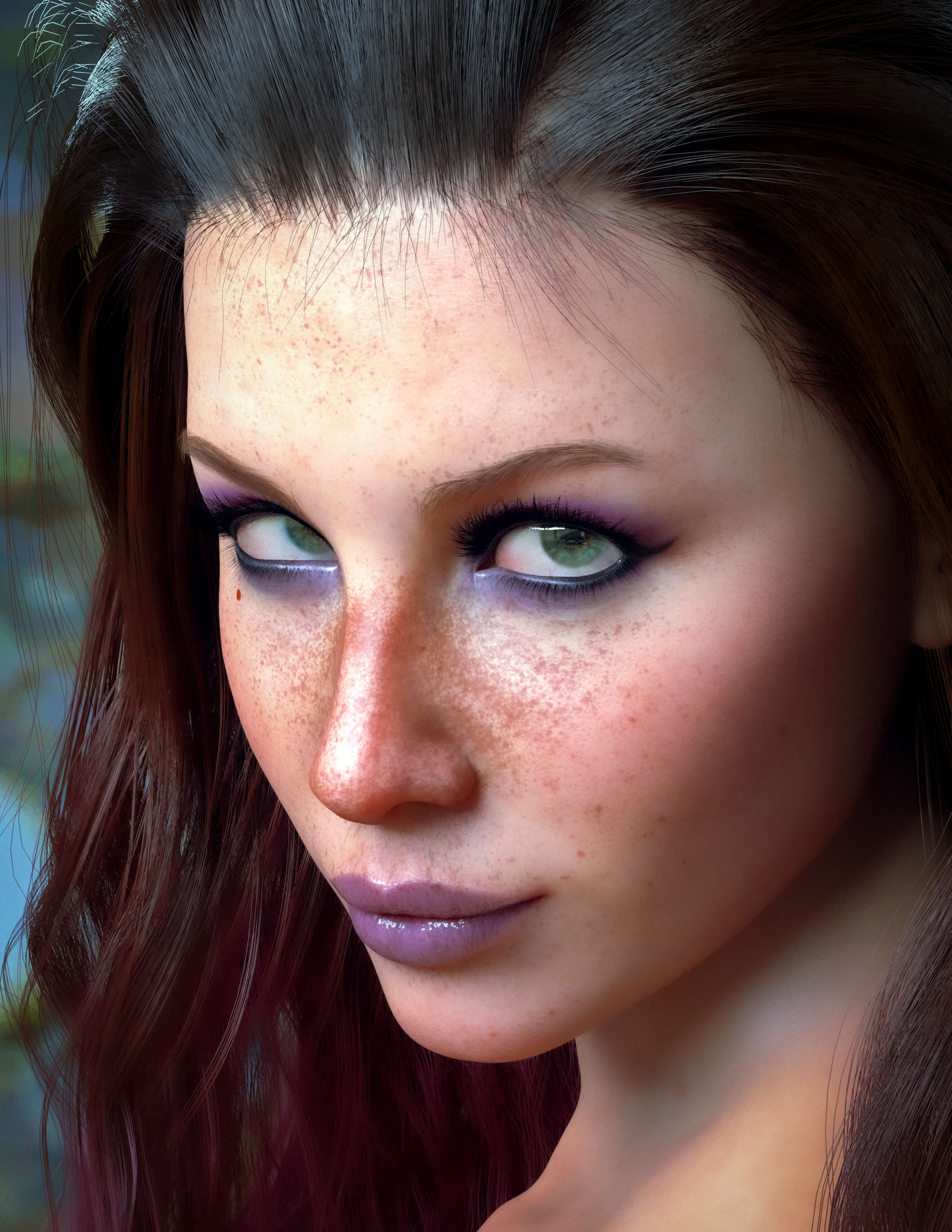 Ashley Portrait 3D Render, Digital Art by Torgan