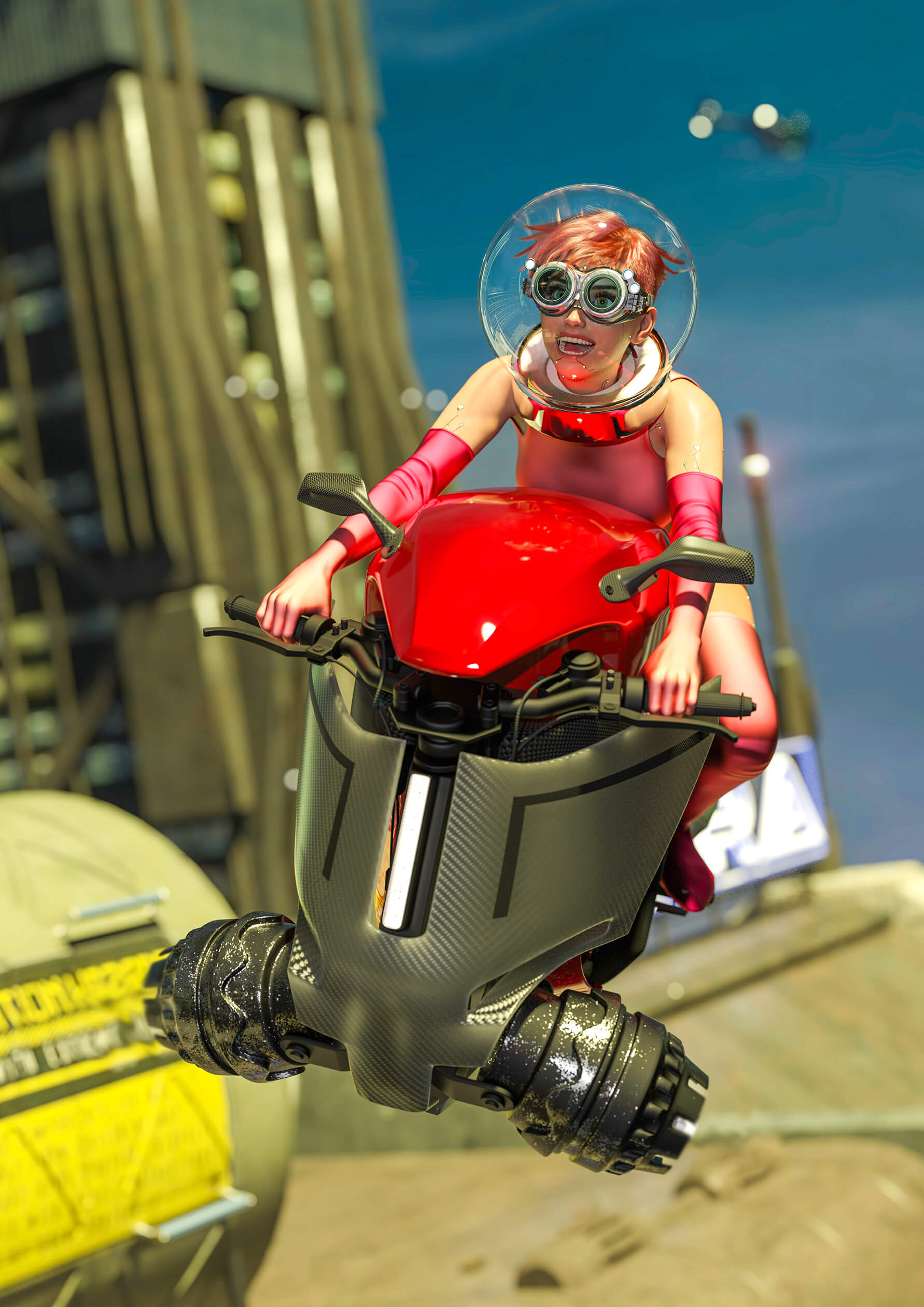 Joyride 3D Render, Digital Art by Torgan