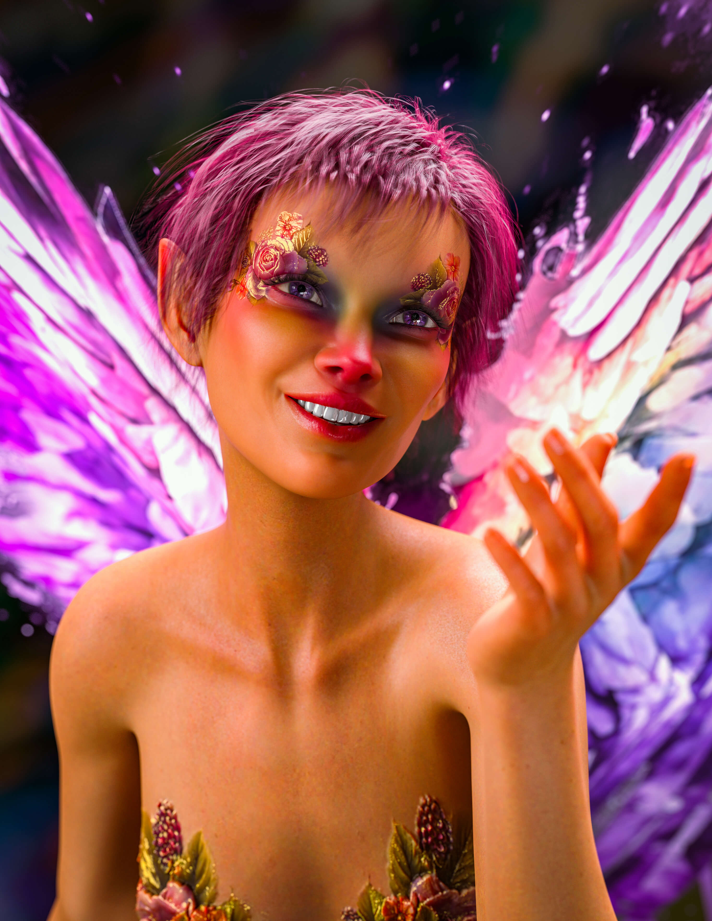 Mirabelle 3D Render, Digital Art by Torgan