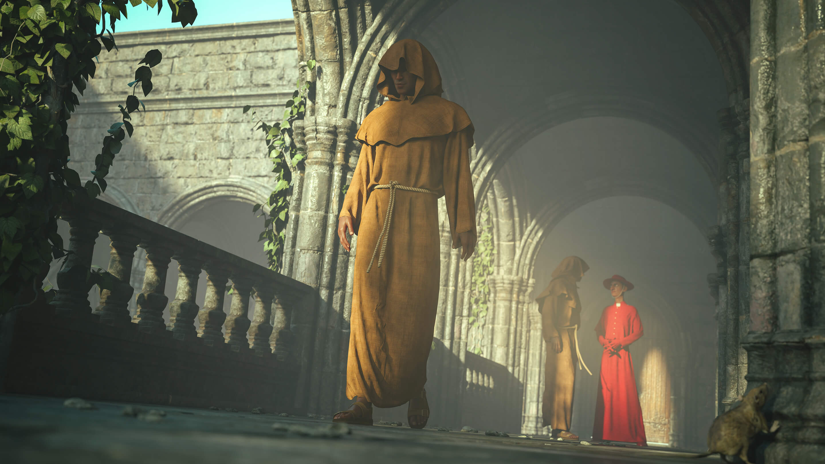 Seminary Sunrise 3D Render, Digital Art by Torgan