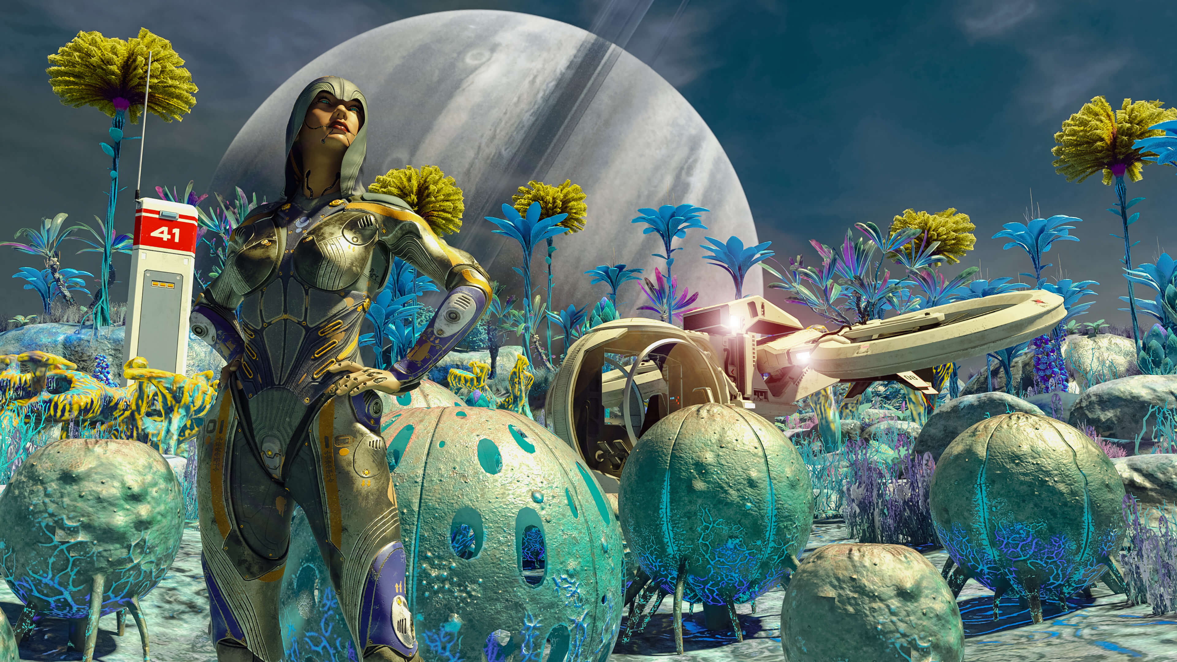 Stellar Pod Farm 41 3D Render, Digital Art by Torgan