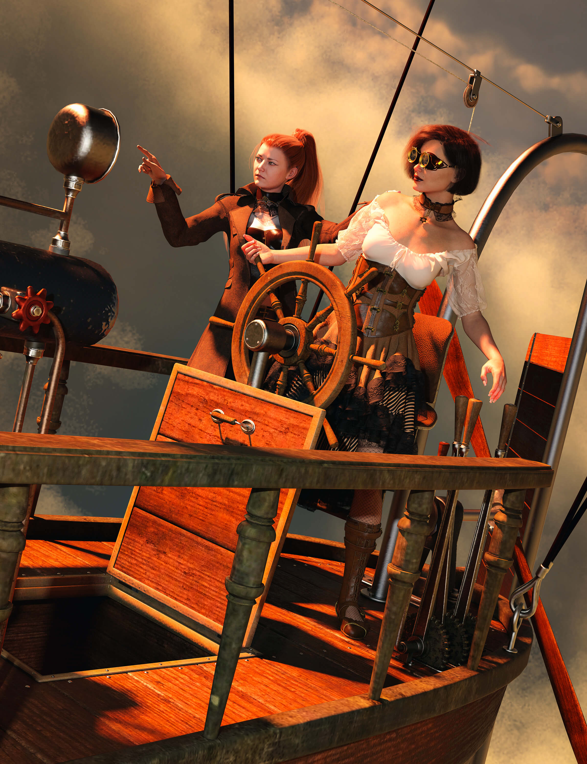 The Pilot 3D Render, Digital Art by Torgan