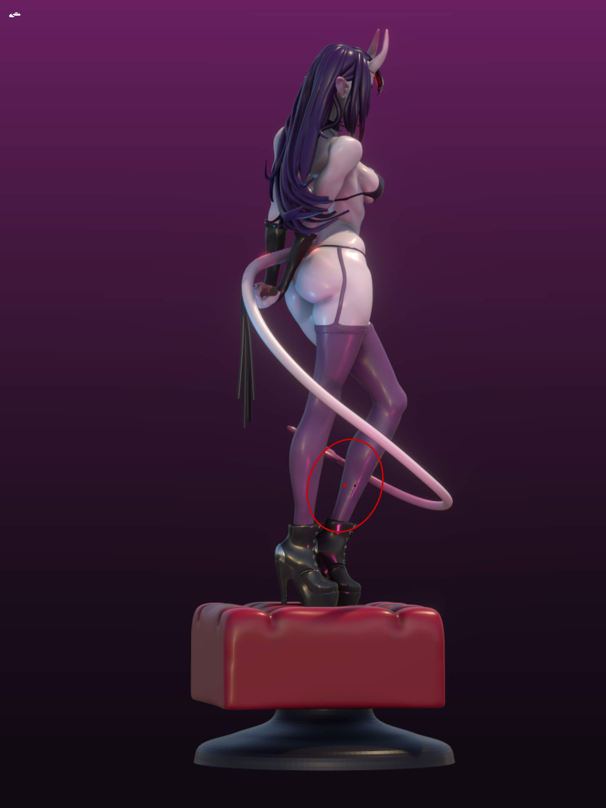 Playful Succubus - 3D Model by Toshik