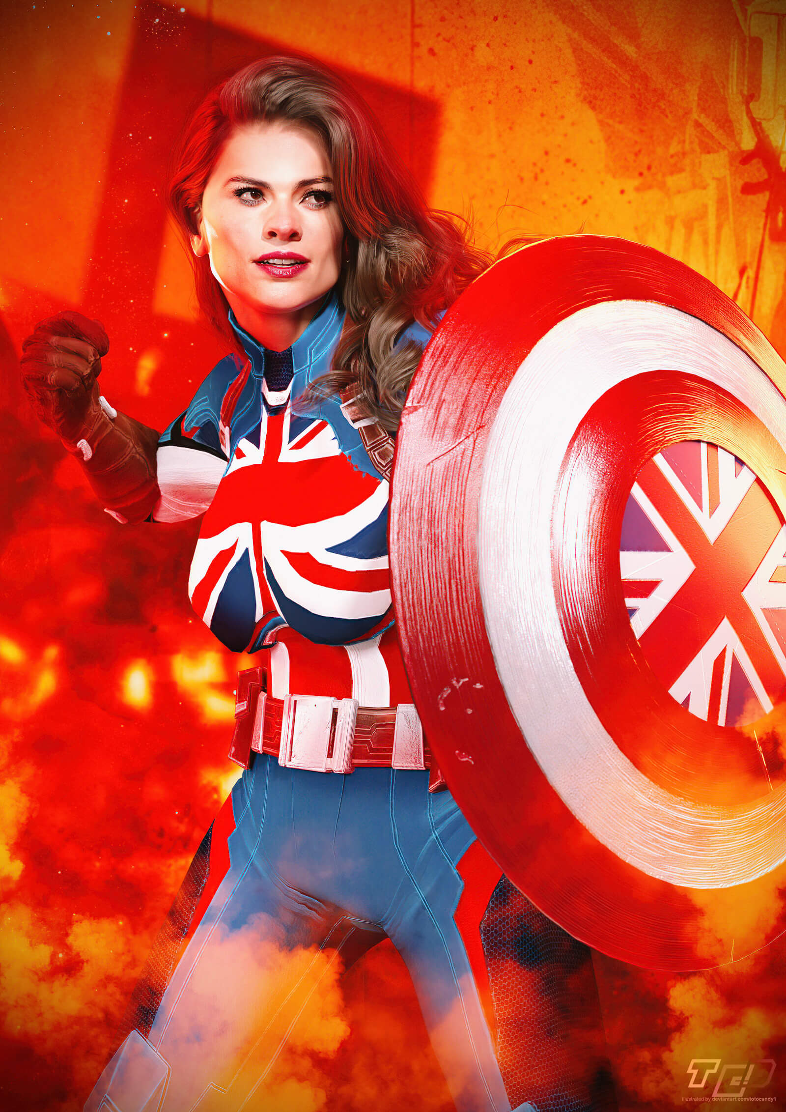 Miss Garter at war 3D Render, Digital Art by totocandy