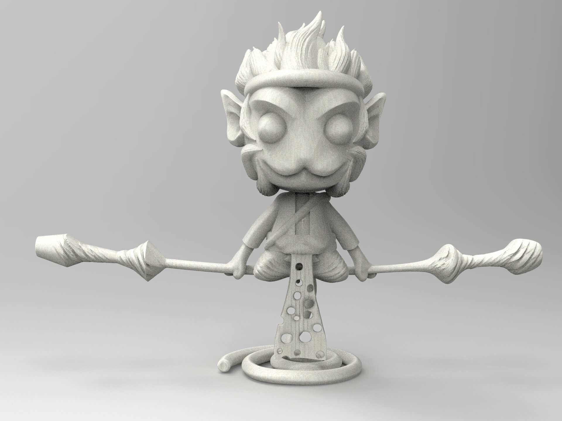 Magic Monkey Wukong - 3D Model by trademan1986