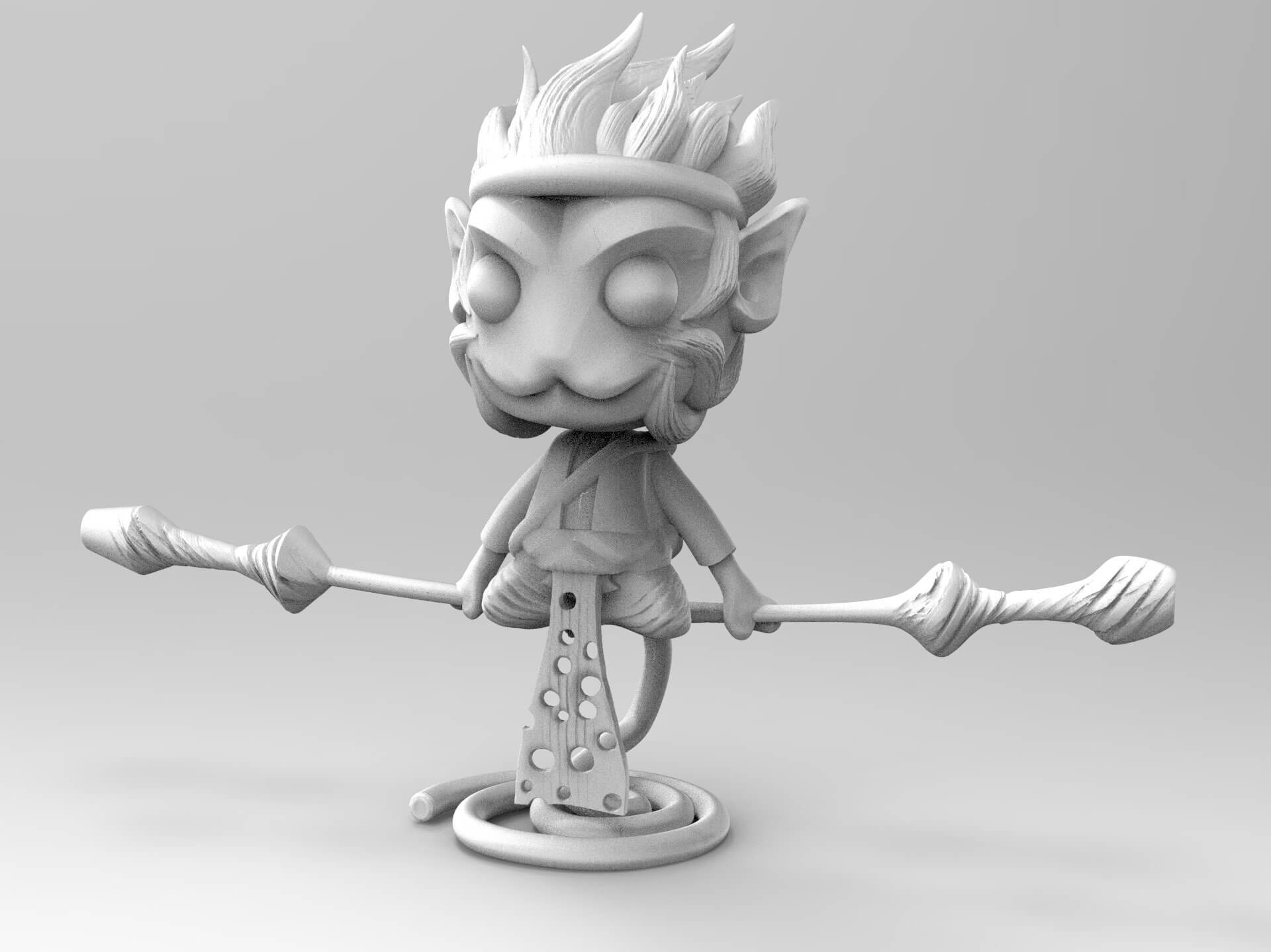 Magic Monkey Wukong - 3D Model by trademan1986