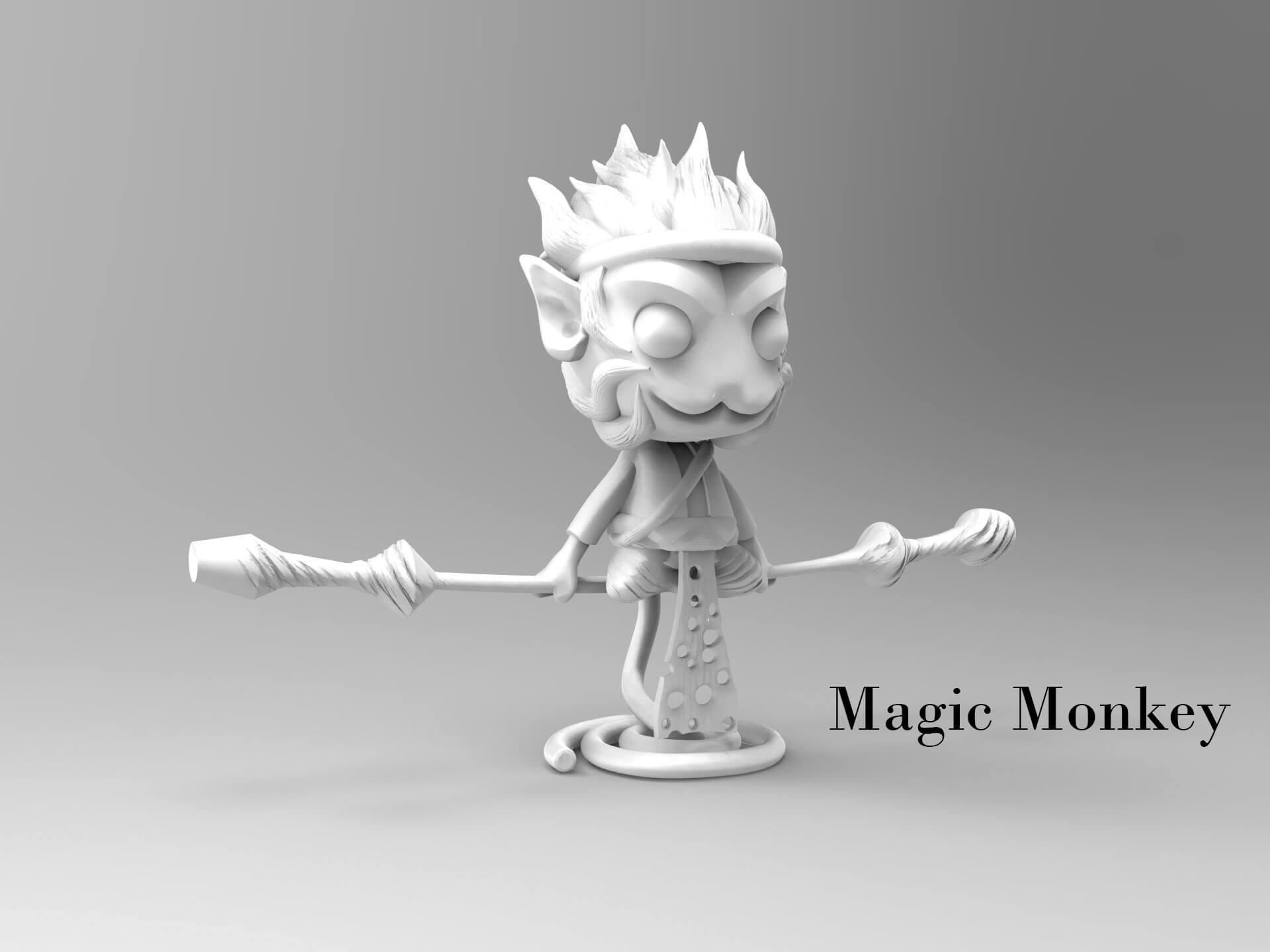 Magic Monkey Wukong - 3D Model by trademan1986