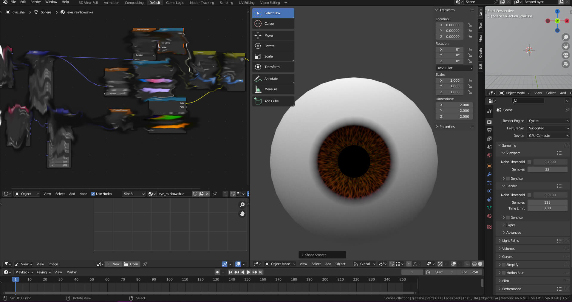 Low Poly Eye - Free 3D Model by Traiven