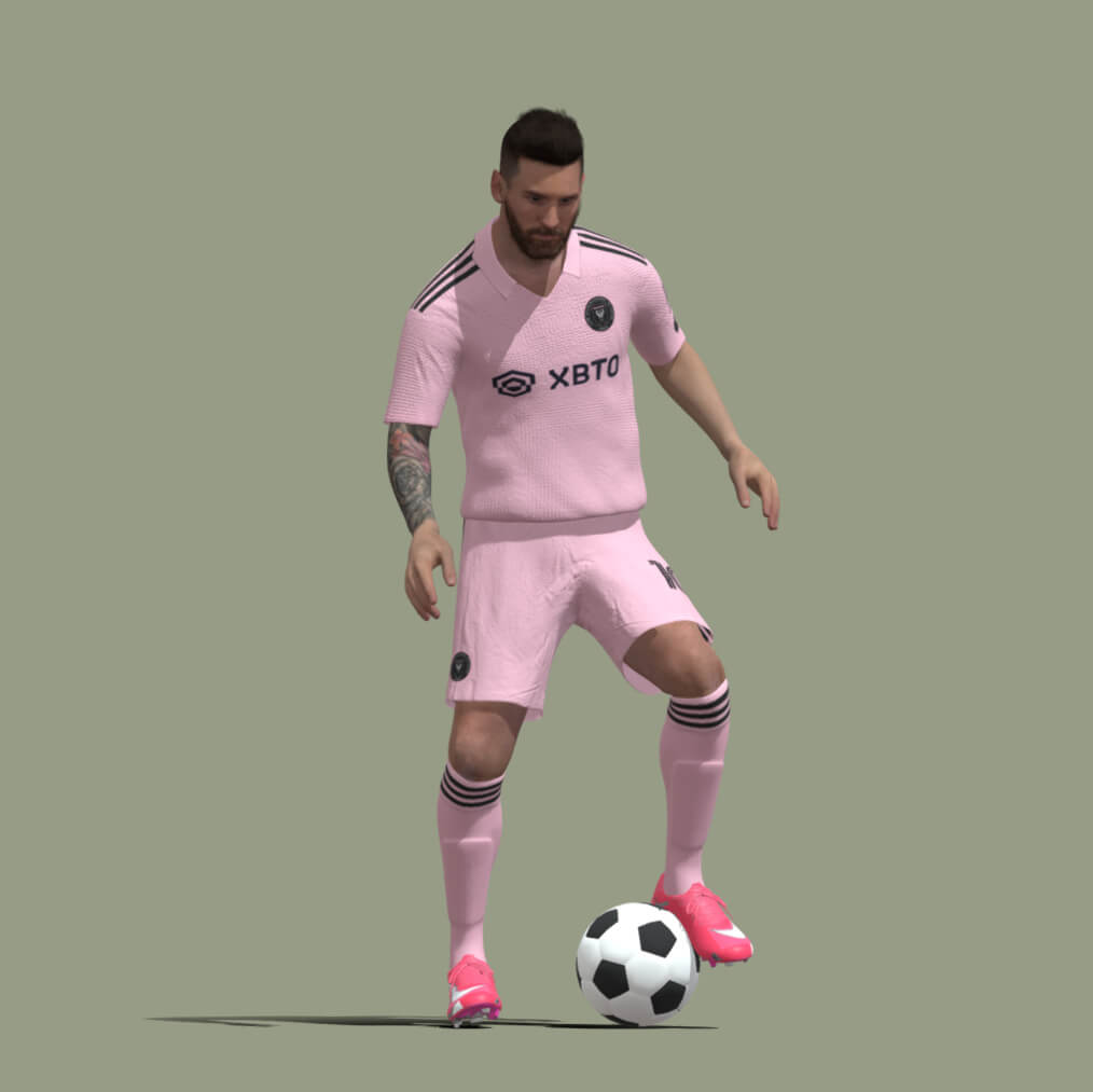 3D Model Lionel Messi Miami Animation by tranduyhieu