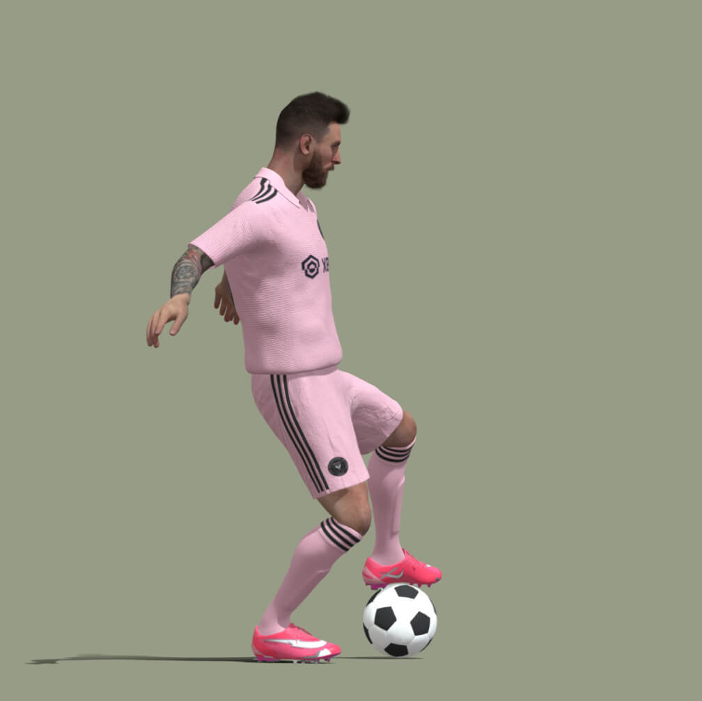 3D Model Lionel Messi Miami Animation by tranduyhieu