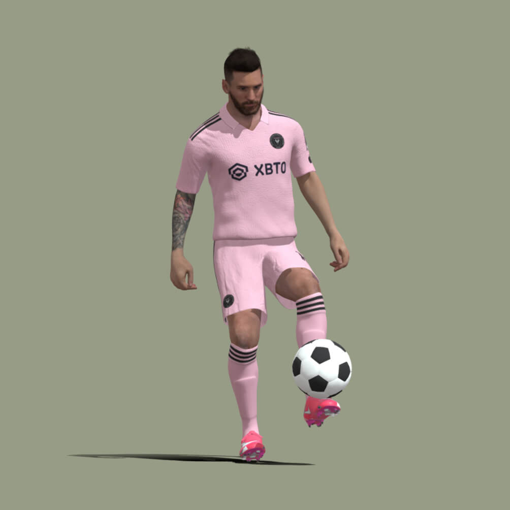 3D Model Lionel Messi Miami Animation by tranduyhieu