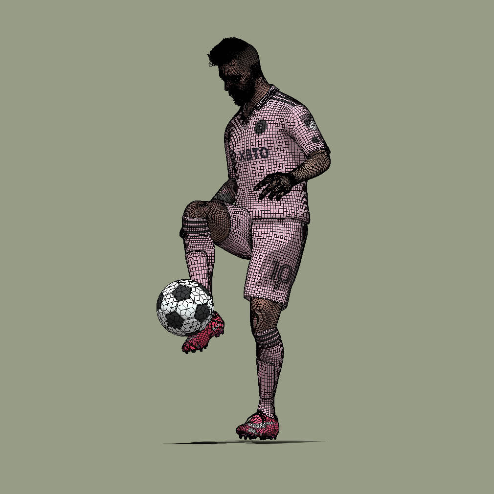 3D Model Lionel Messi Miami Animation by tranduyhieu