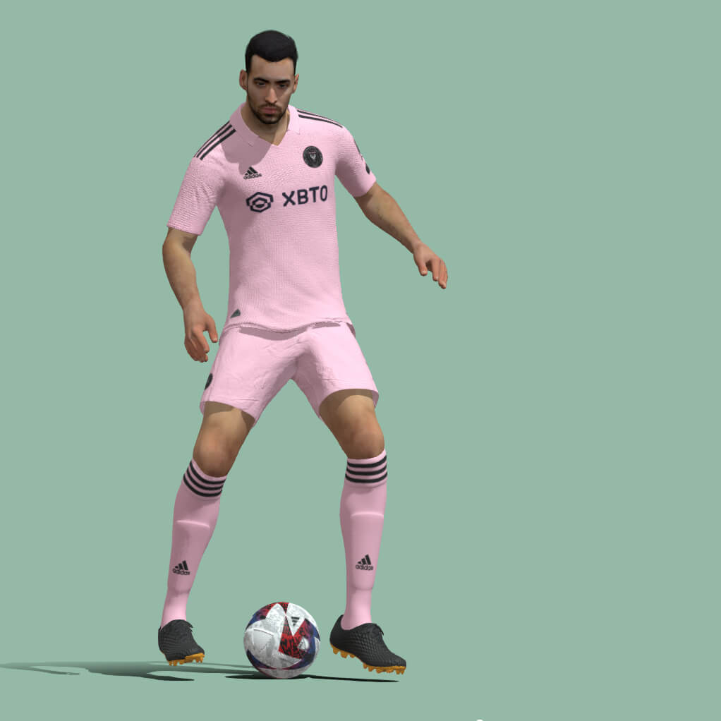 3D Model Sergio Busquets Miami Animation by tranduyhieu